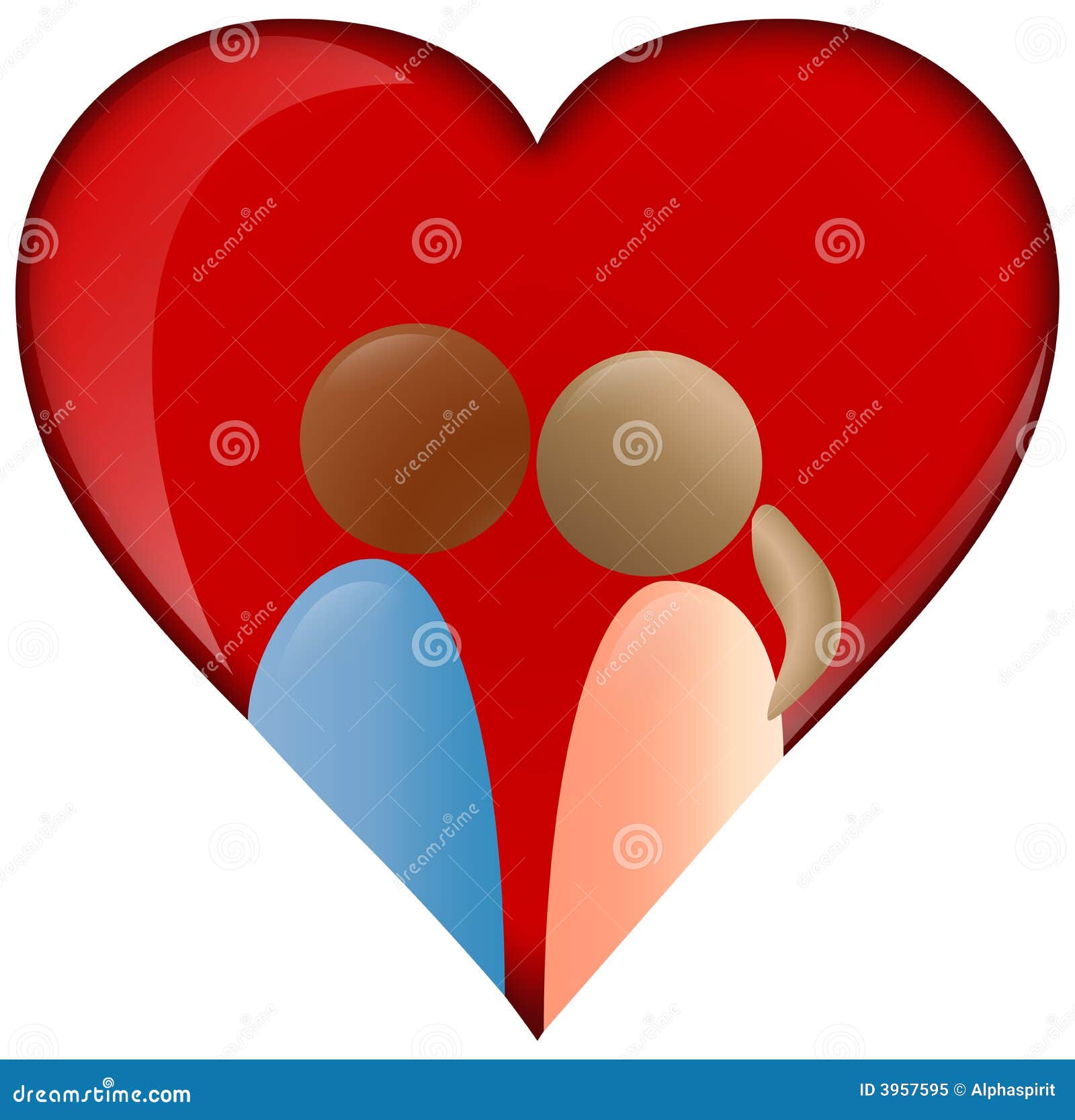 Heart with couple icon stock vector. Illustration of sweetheart - 3957595
