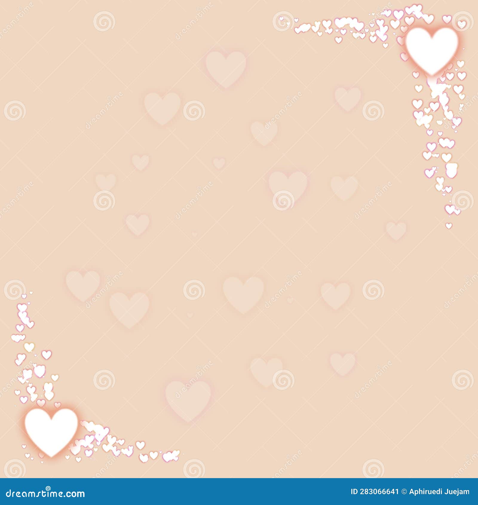 Heart, Cream, Background, Work Stock Illustration - Illustration of ...