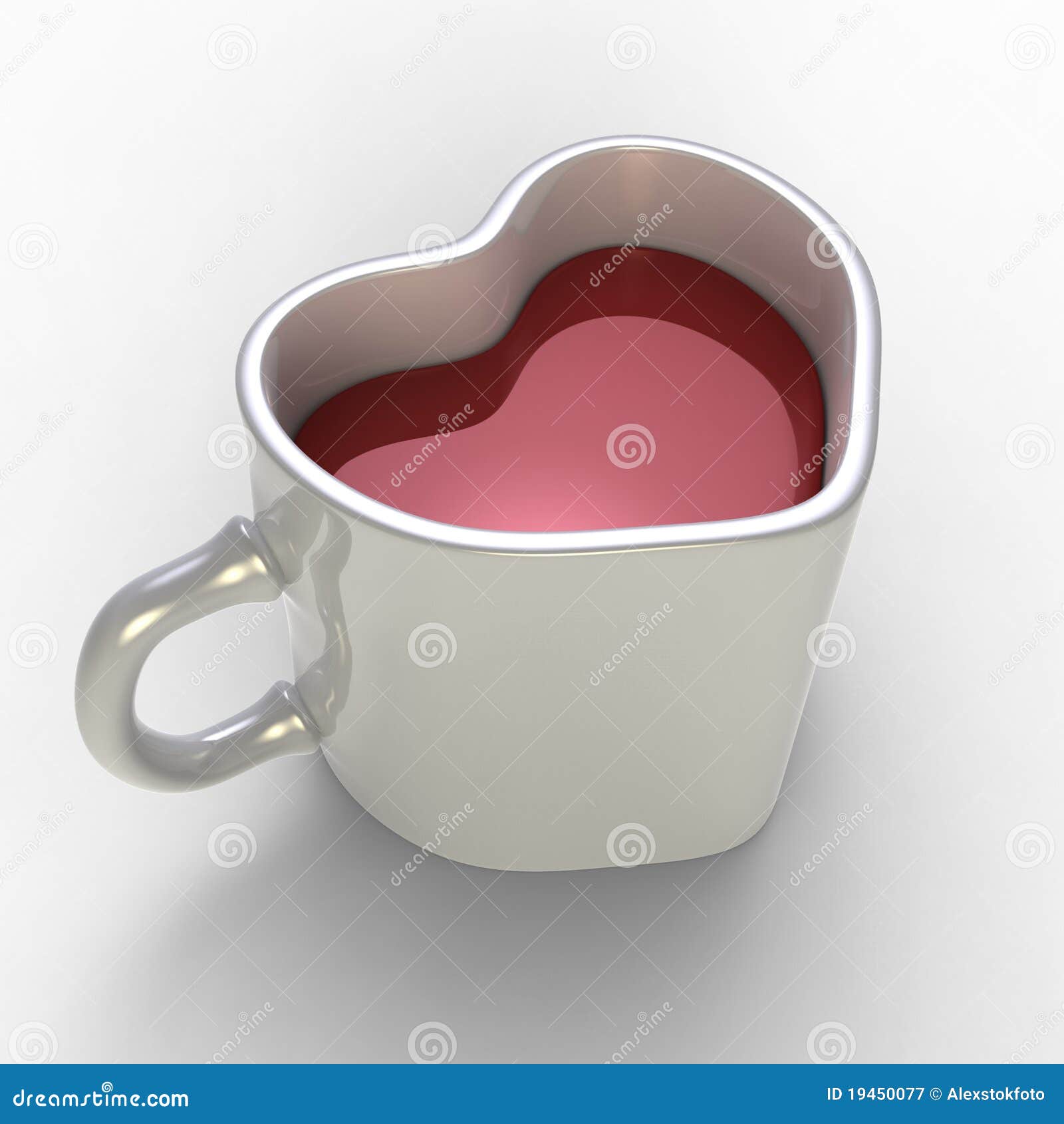Heart from a cup stock illustration. Illustration of drink - 19450077