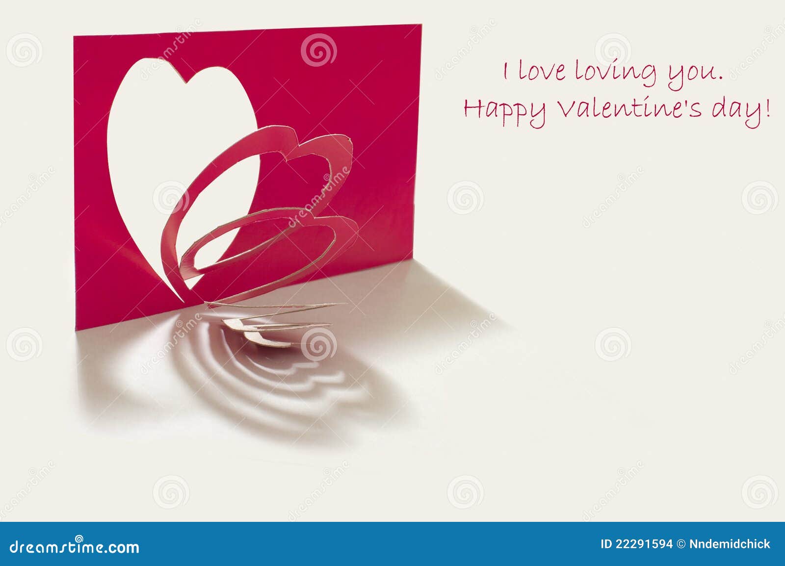 Heart Cut Out from Red Paper Stock Photo - Image of amour, curl: 22291594
