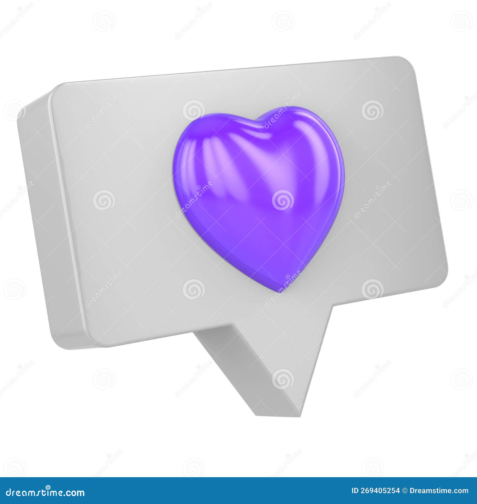 Heart 3d Like Render with Background Stock Illustration - Illustration ...