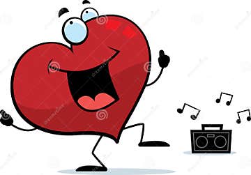 Heart Dancing stock vector. Illustration of notes, valentine - 10926389