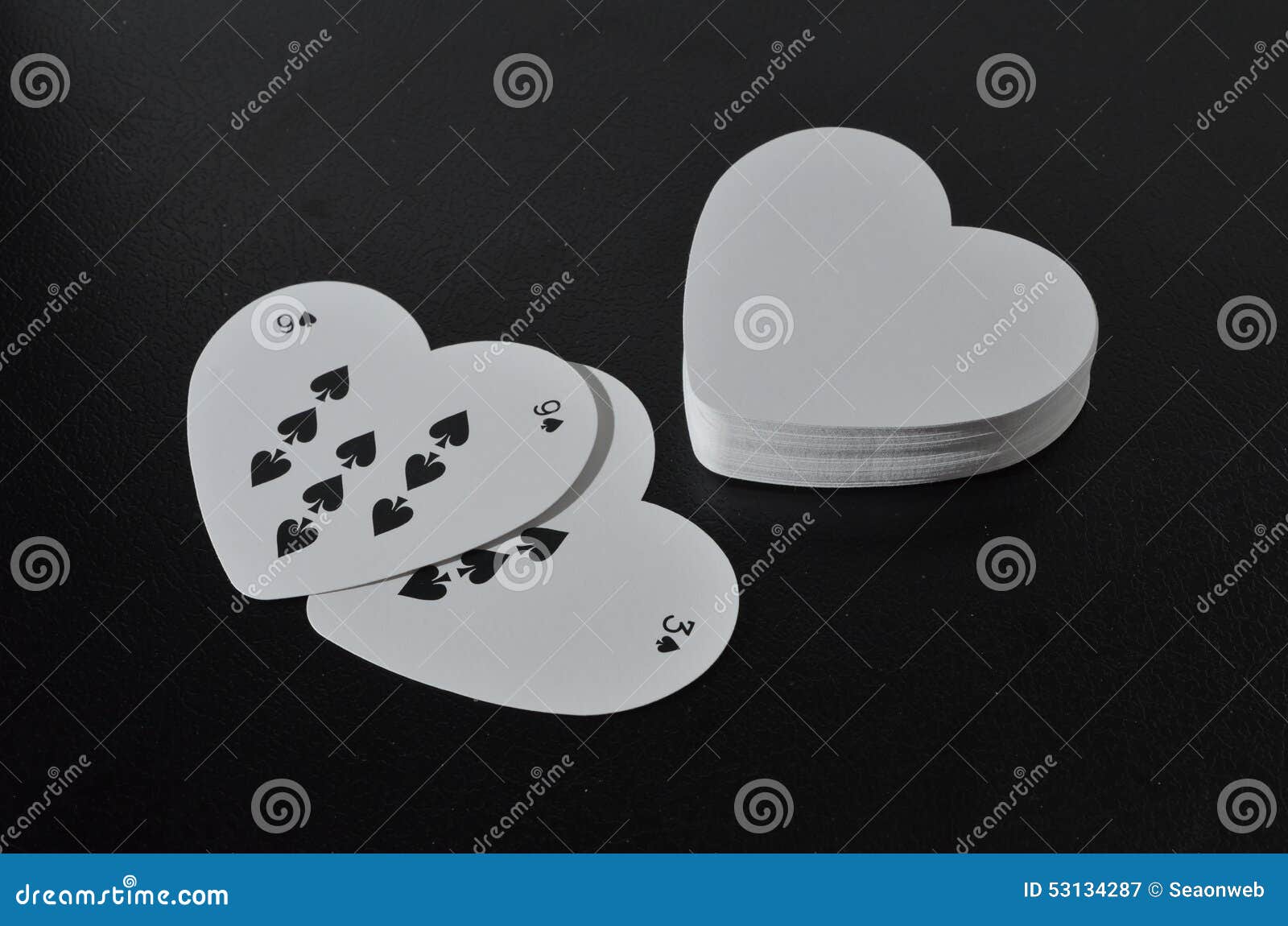 Heart Deck of Playing Cards Stock Image - Image of idea, card: 53134287