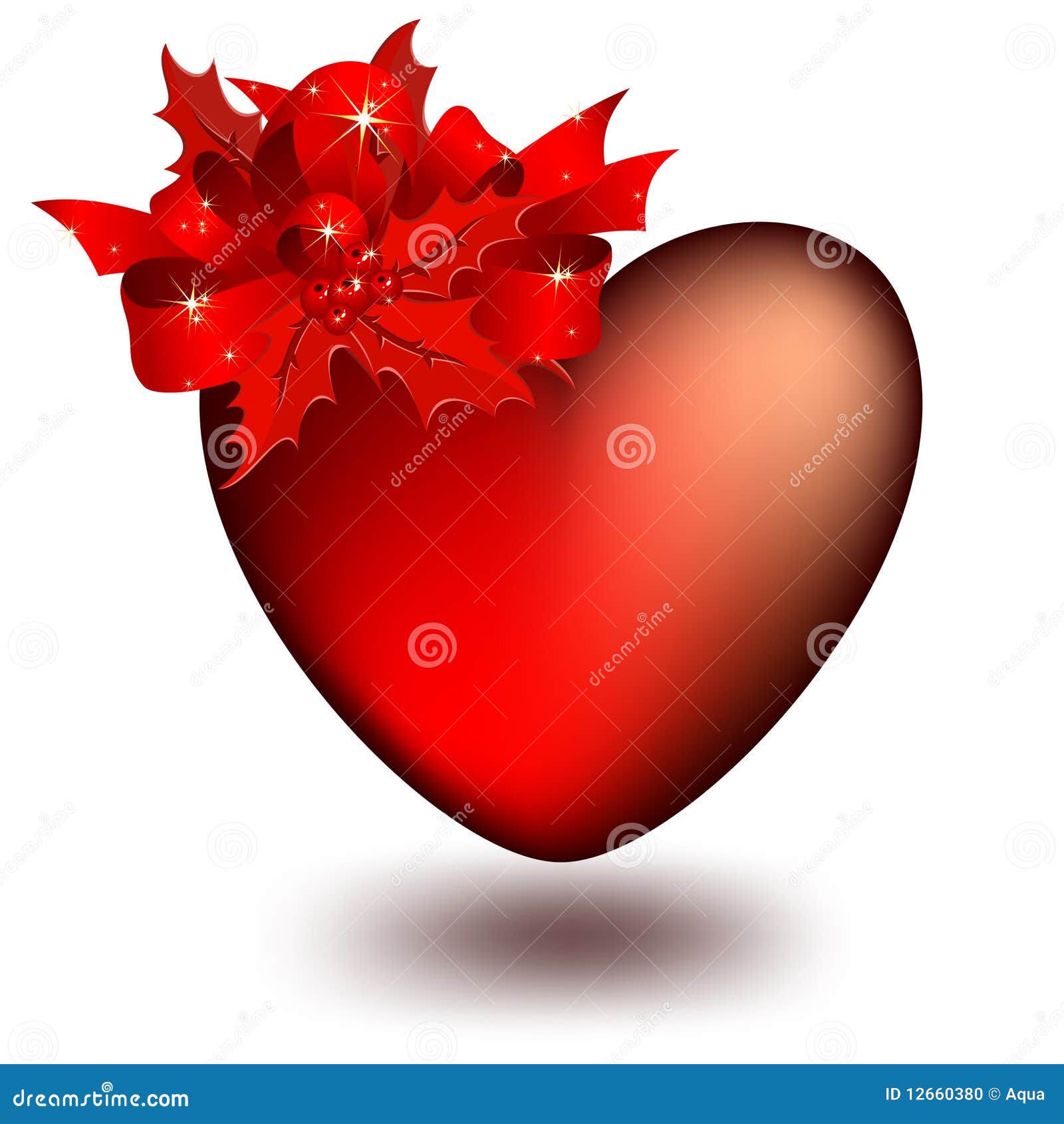 Heart decorated stock vector. Illustration of heart, bauble - 12660380
