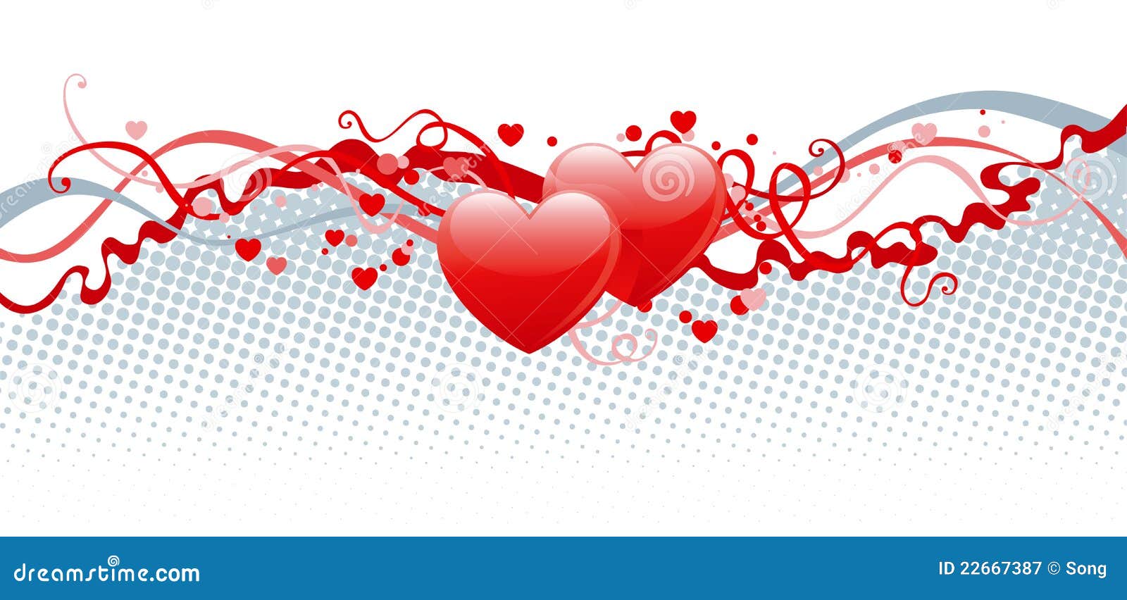 Heart decoration stock vector. Illustration of abstract - 22667387