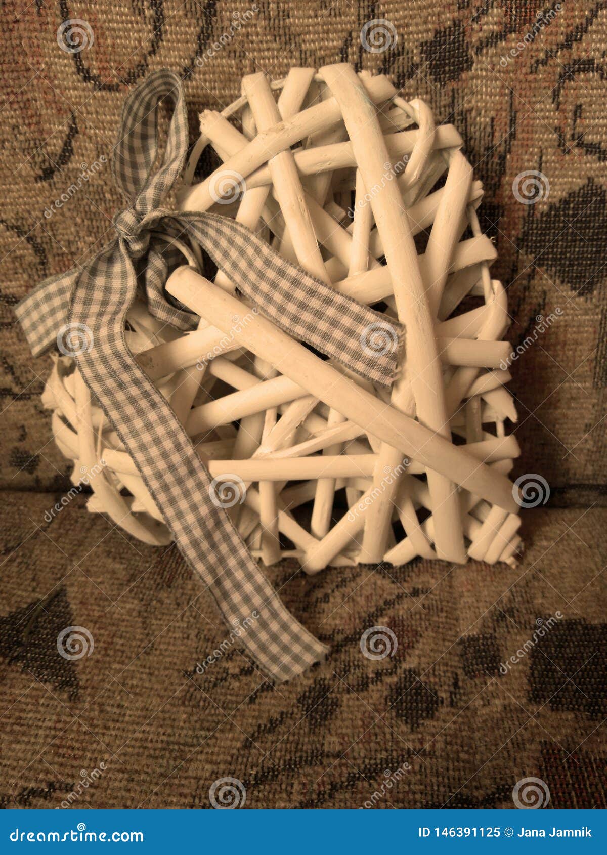 Heart stock image. Image of decoration, rattan, ornament - 146391125