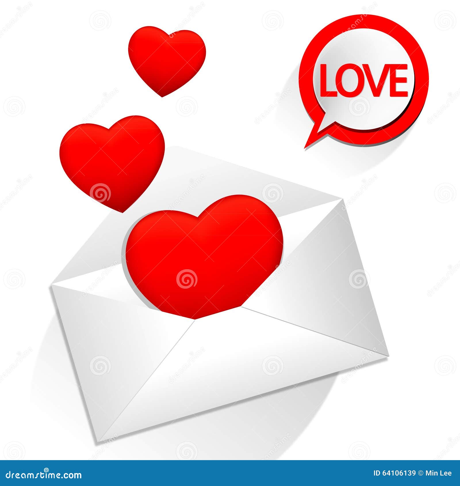 Heart delivery stock vector. Illustration of vector, envelope - 64106139
