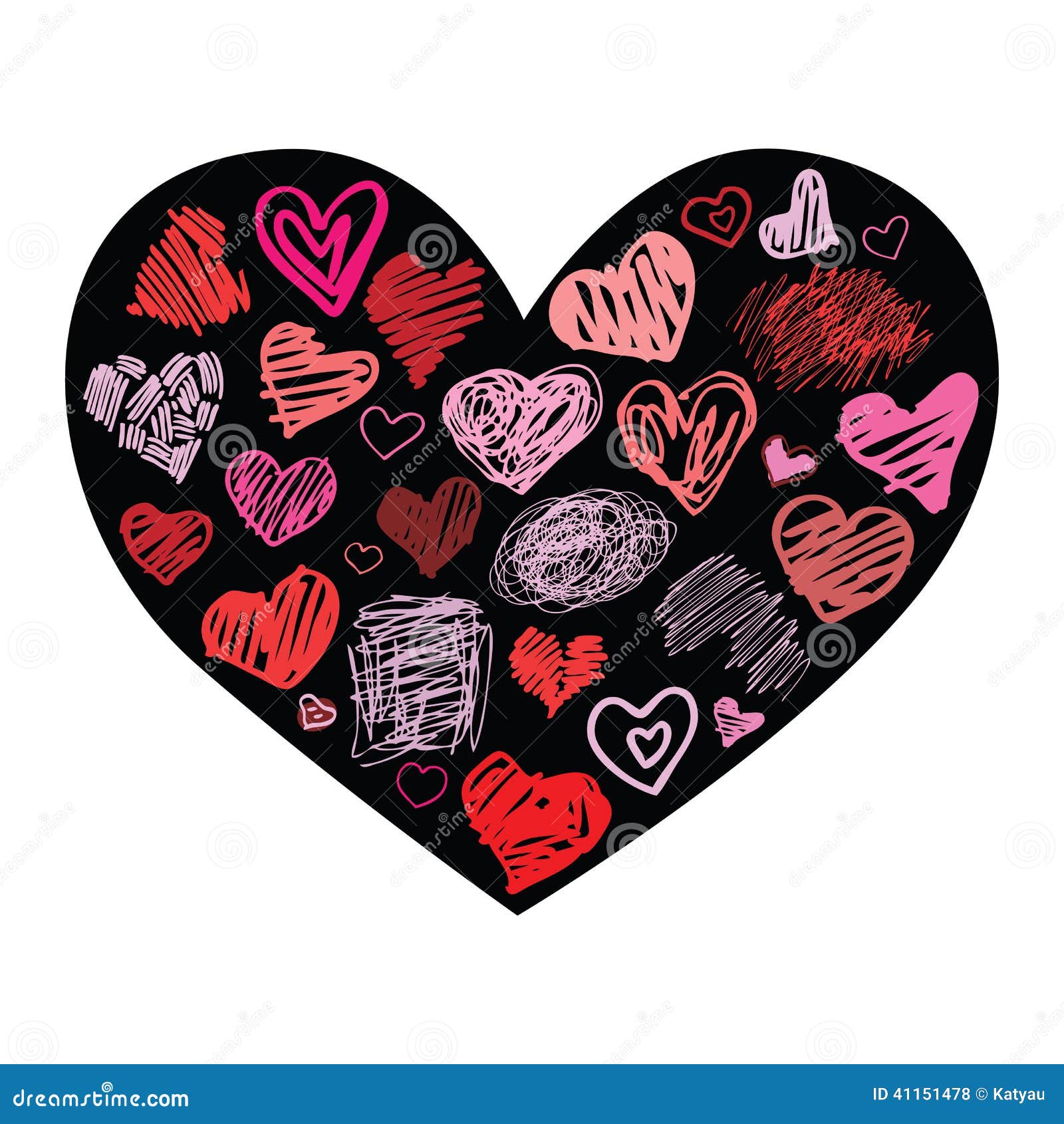 Heart. Design element stock vector. Illustration of artistic - 41151478