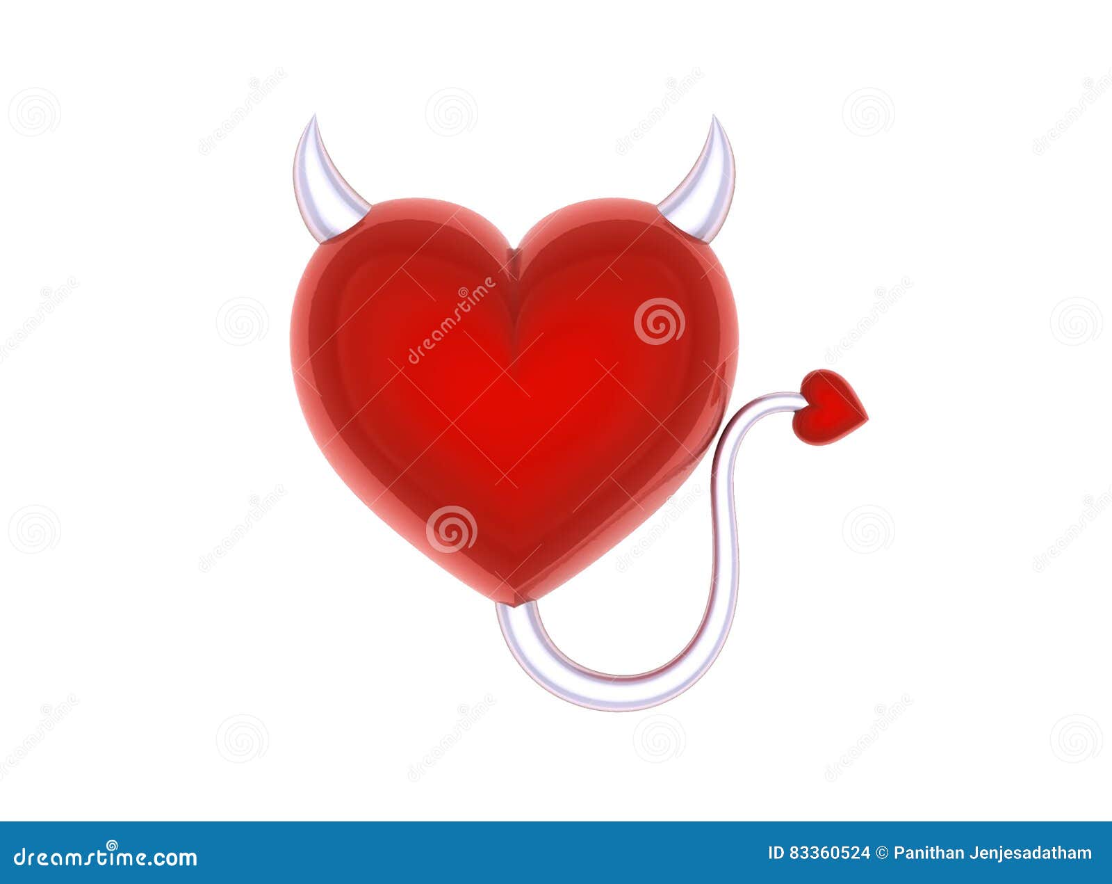 Heart Devil stock illustration. Illustration of design - 83360524