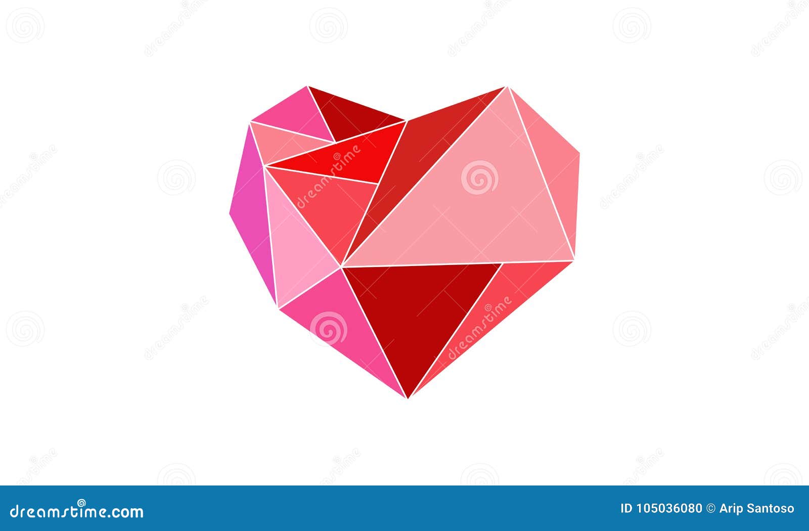 Heart Diamond Logo Design Template Stock Vector - Illustration of ...