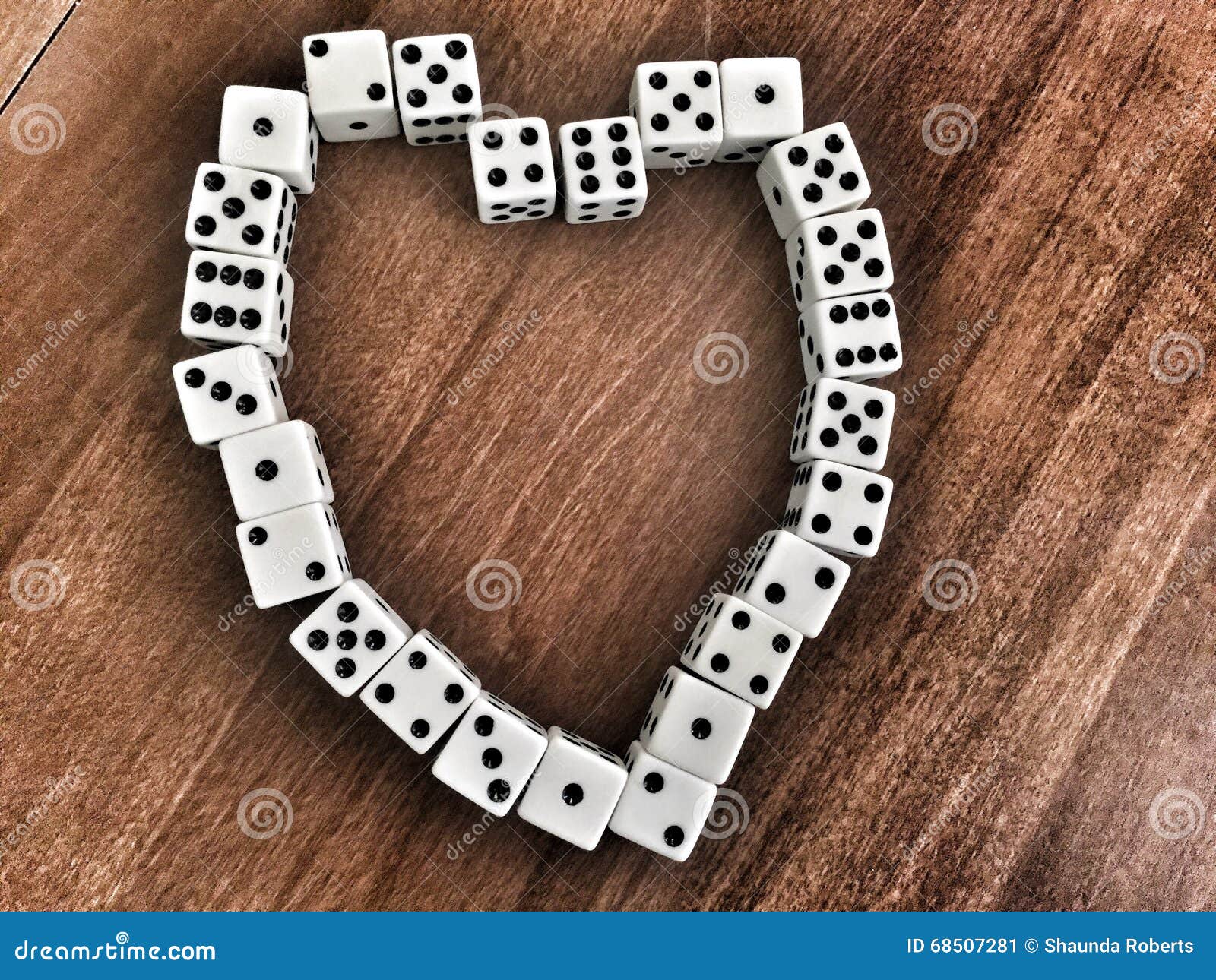 Heart dice stock image. Image of craft, heart, dots, numbers - 68507281