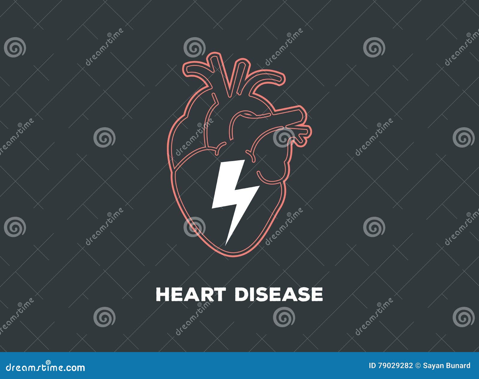 Heart Disease Logo Vector Icon Stock Vector - Illustration of human ...