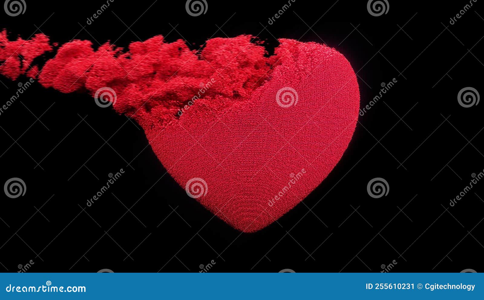 Heart Disintegration on Alpha Stock Video - Video of alpha, peel: 255610231
