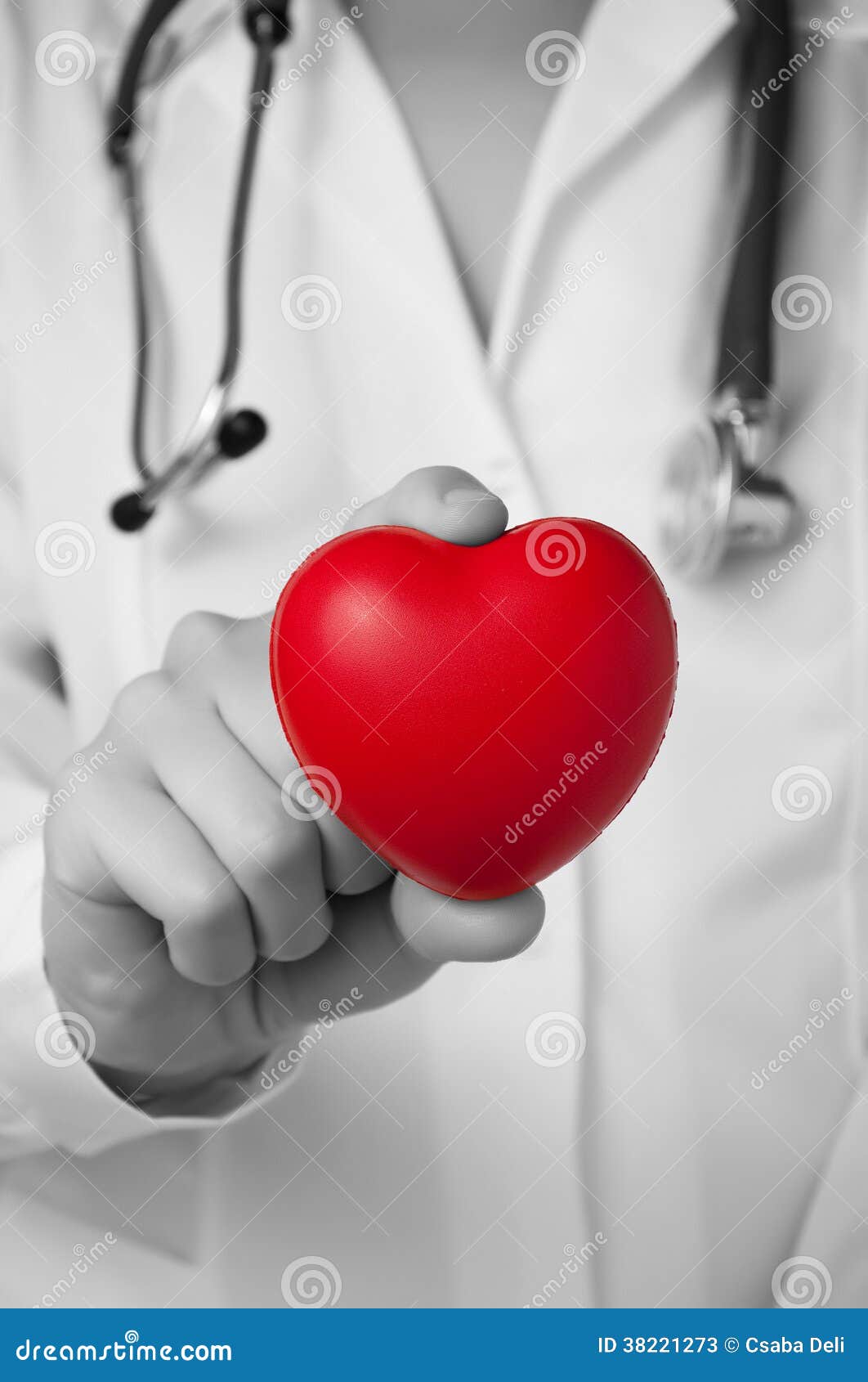 Heart in a doctor s hand stock image. Image of hand, attack - 38221273