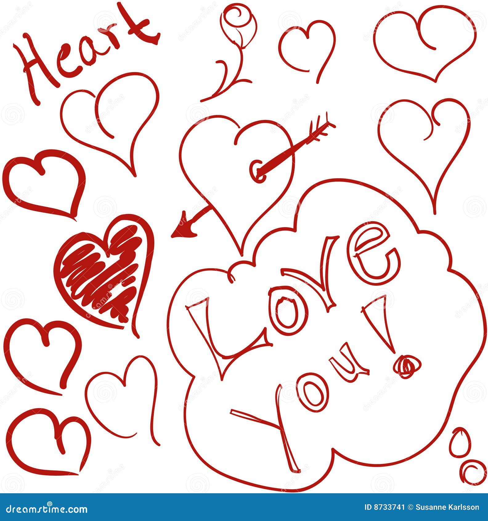 Cute Heart Doodles