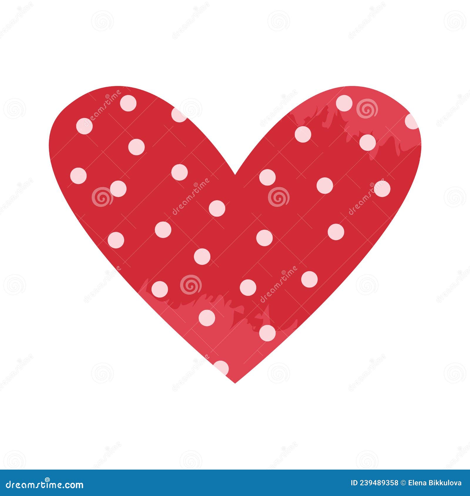 Heart with Dots and Texture Stock Vector - Illustration of isolated ...