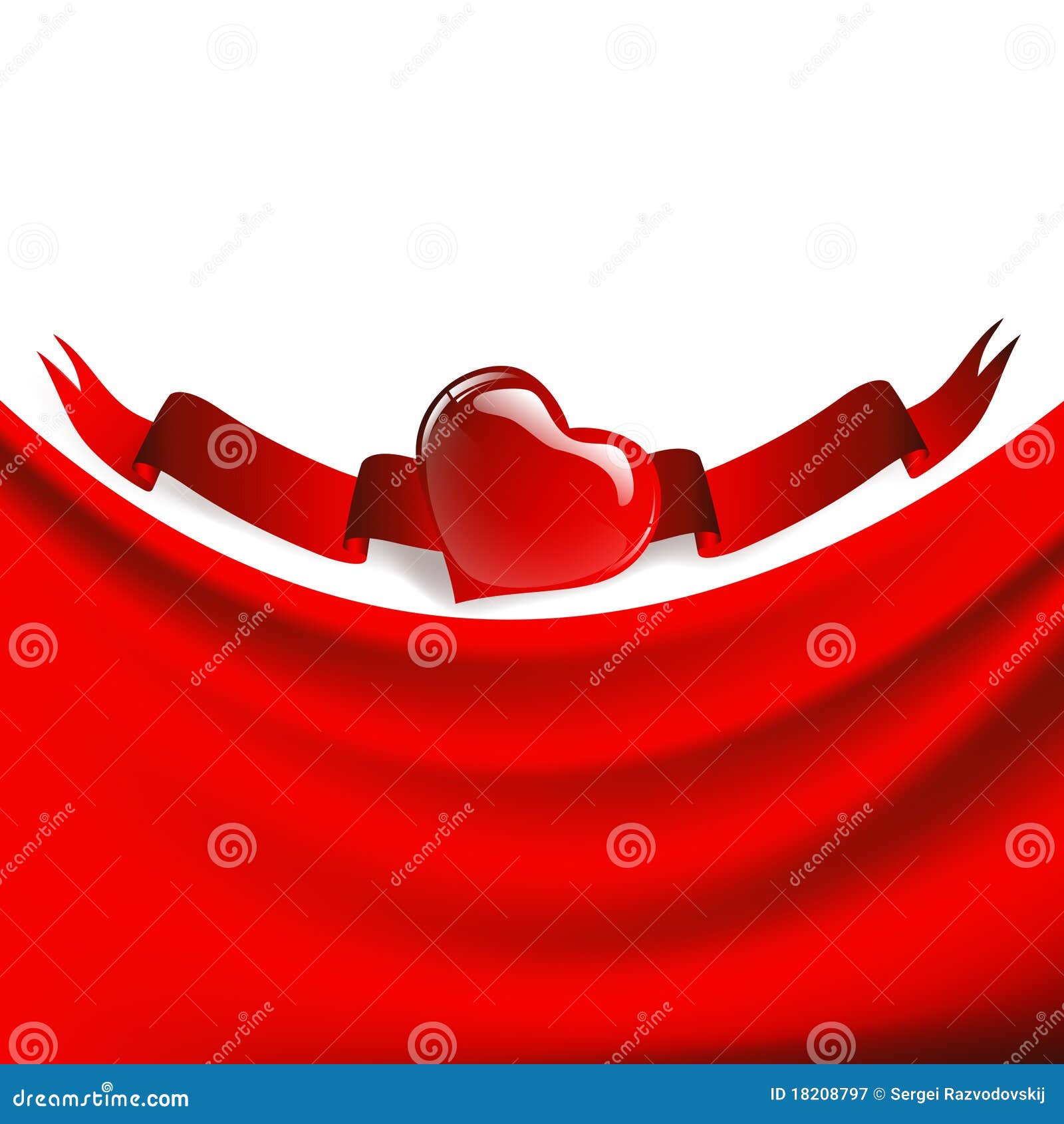 Heart drapery frame stock vector. Illustration of decoration - 18208797