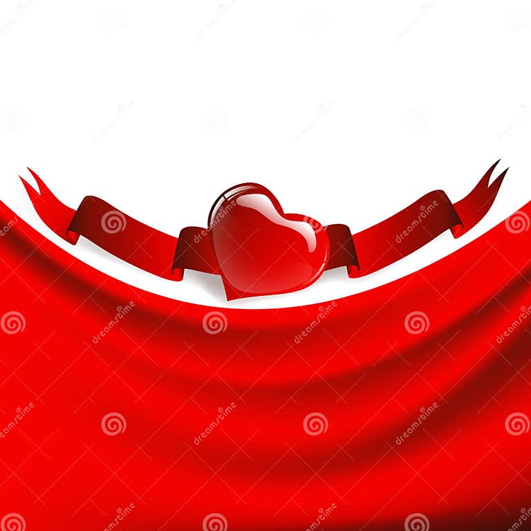 Heart drapery frame stock vector. Illustration of decoration - 18208797
