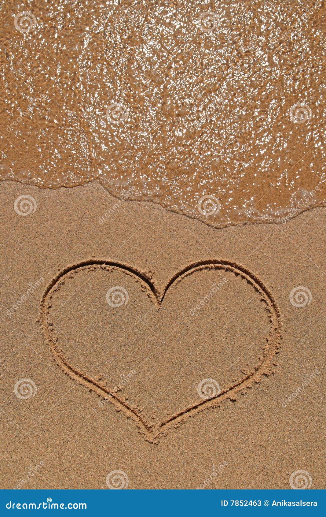 Heart Drawing On An Impressive Surface Of Salt For Spa Therapies ...