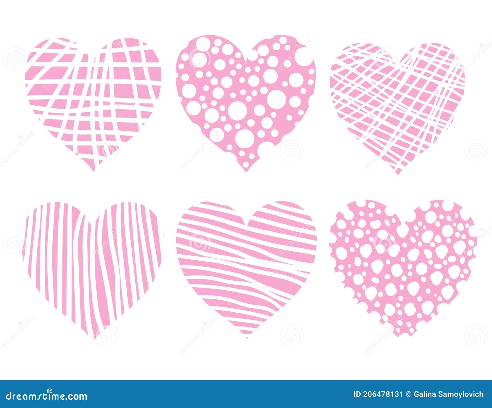 Heart Drawing of Different Forms Stock Vector - Illustration of design ...