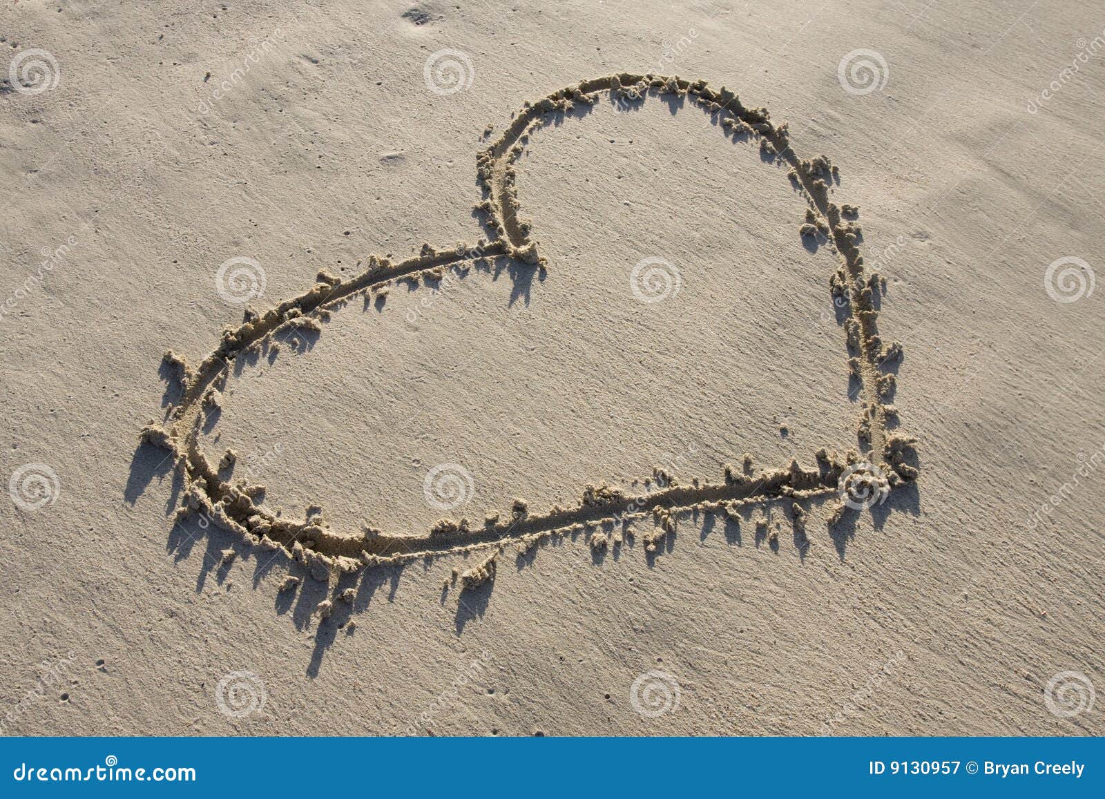 Heart Drawn In Sand Stock Photography | CartoonDealer.com #7835474
