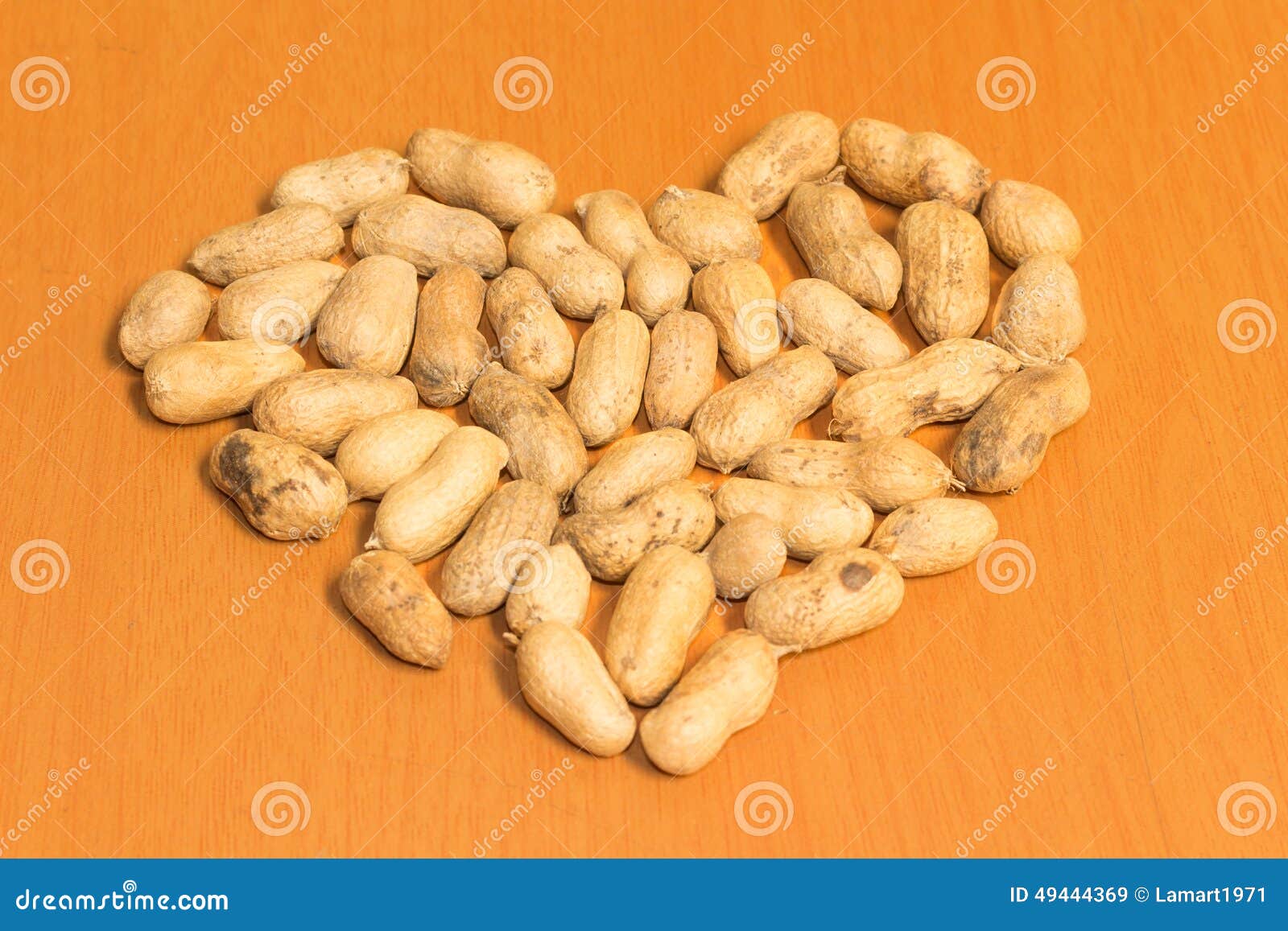 Heart from Dried peanuts stock image. Image of love, peanut - 49444369