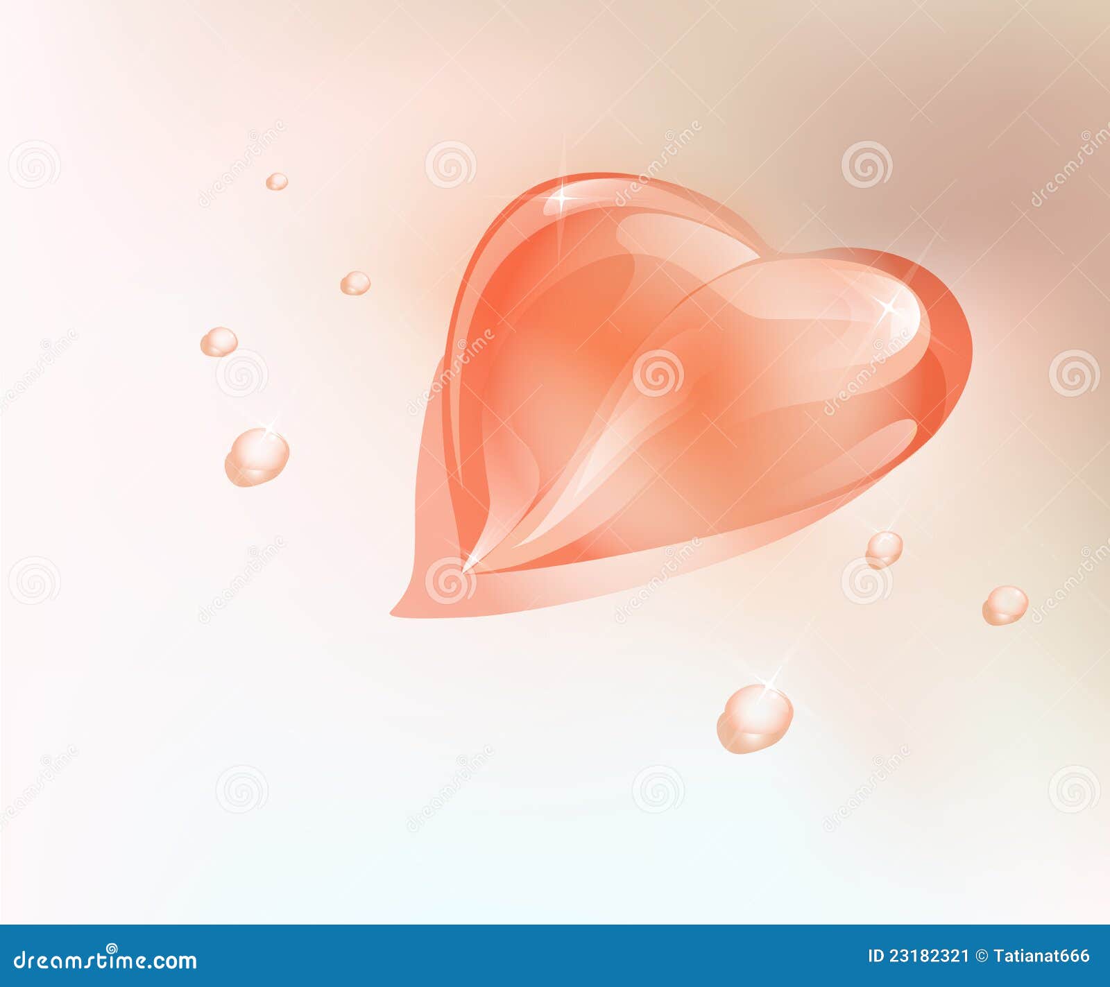 Heart drop stock illustration. Illustration of nature - 23182321