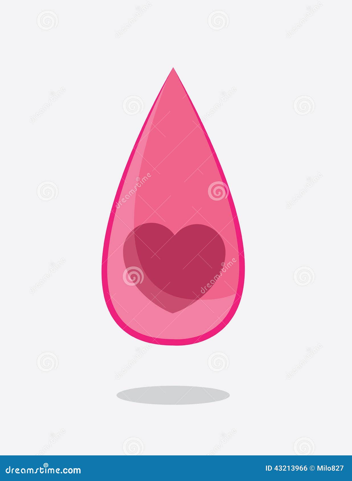 Heart Droplet stock vector. Illustration of float, large - 43213966