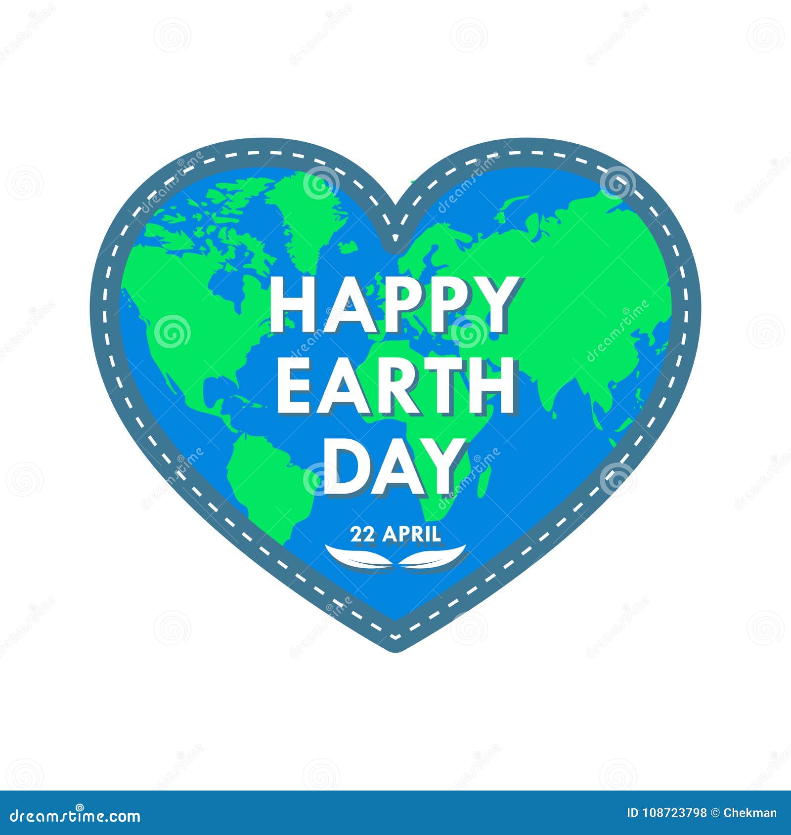 Heart for Earth Day. Vector Illustration Stock Illustration ... Heart for Earth Day. Vector Illustration Stock Illustration ...
