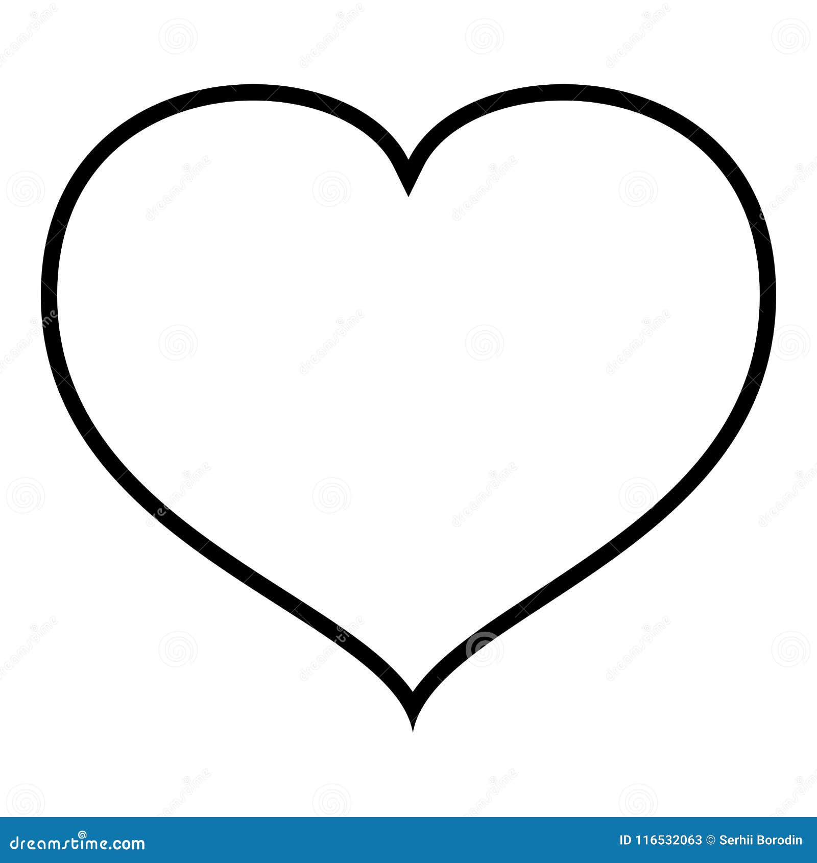 Heart with End Icon Outline Black Color Vector Illustration Stock ...