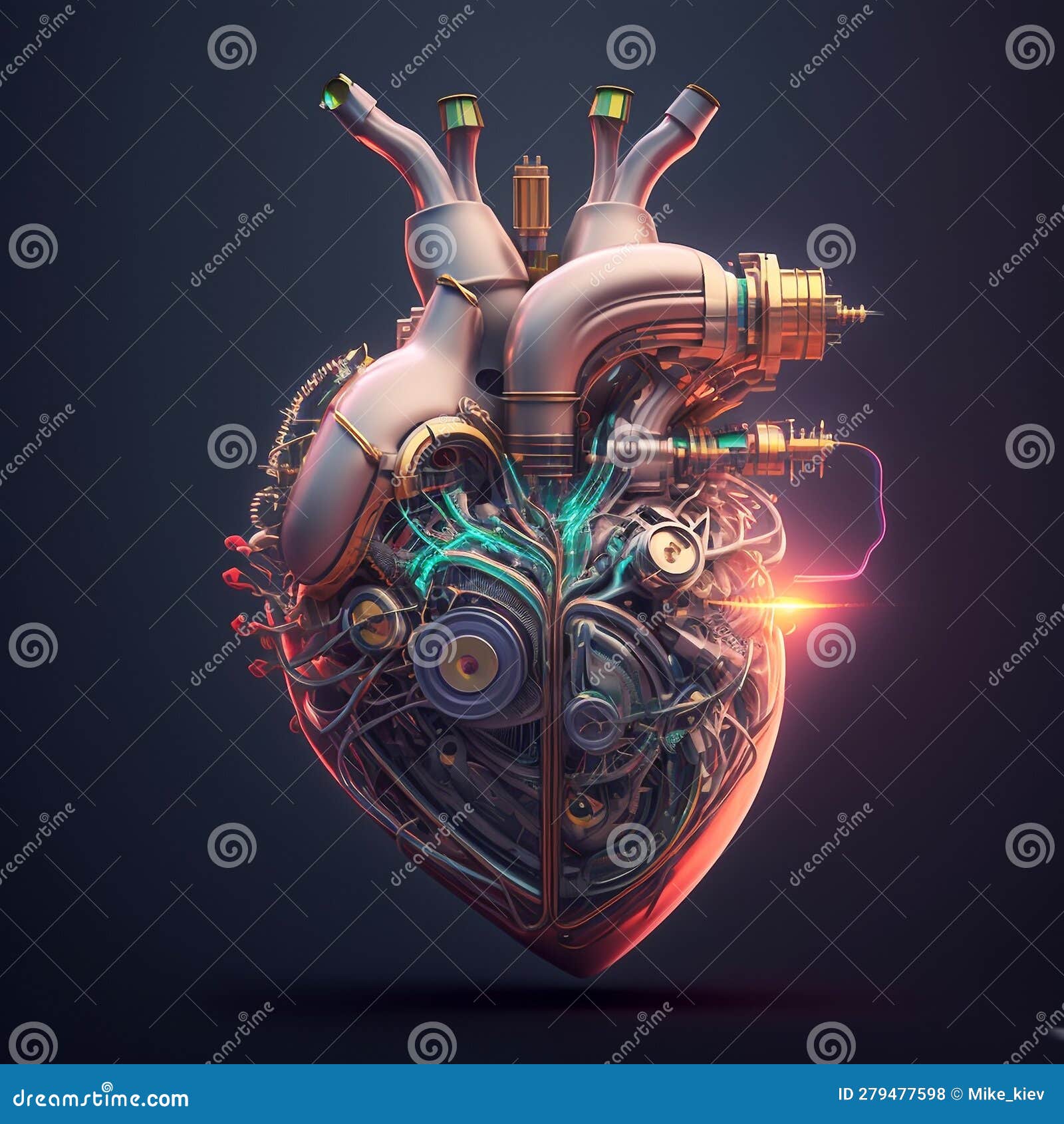 Heart Engine, Concept Art Royalty-Free Stock Image | CartoonDealer.com ...