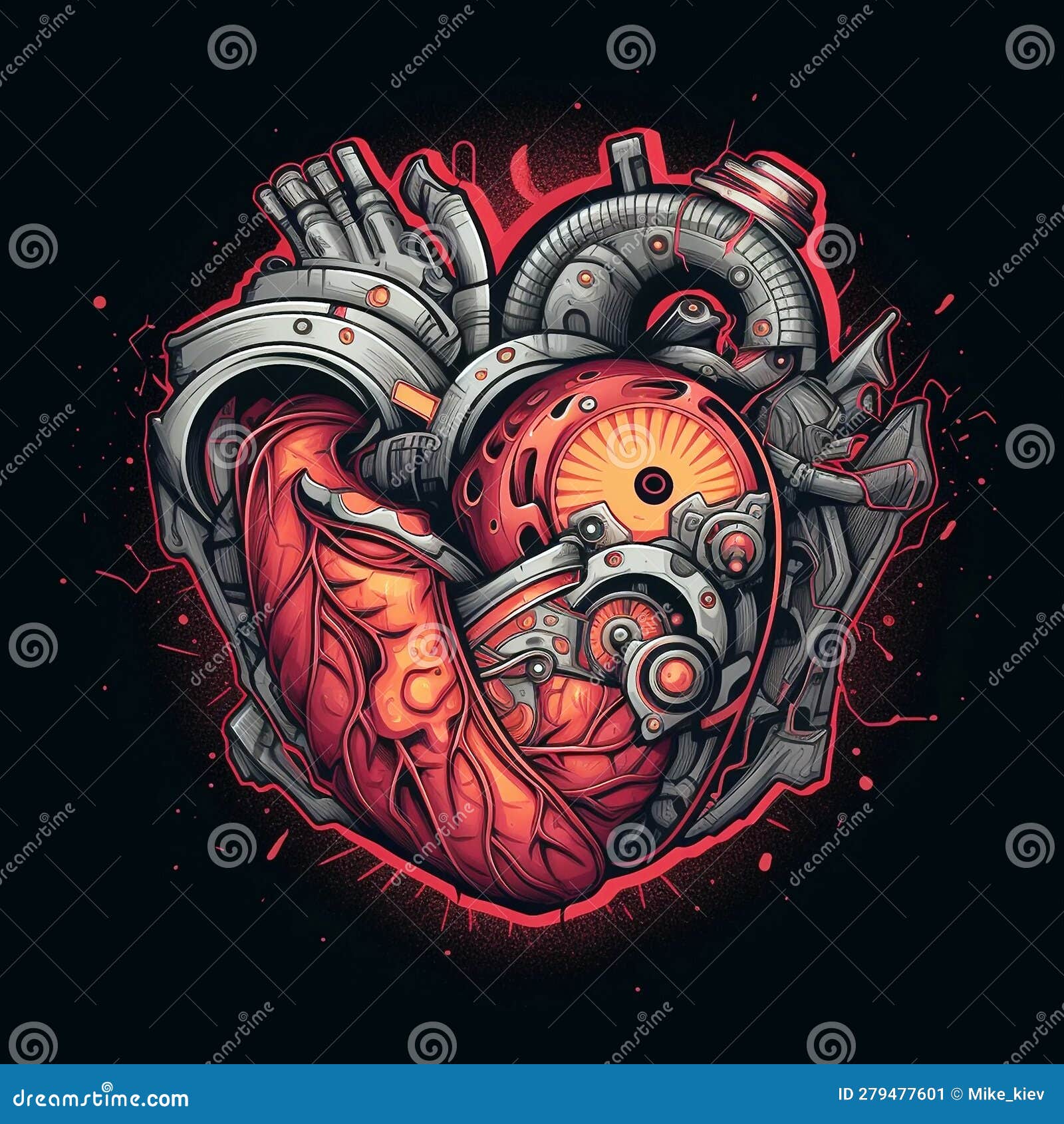 Heart Engine, Concept Art Royalty-Free Stock Image | CartoonDealer.com ...