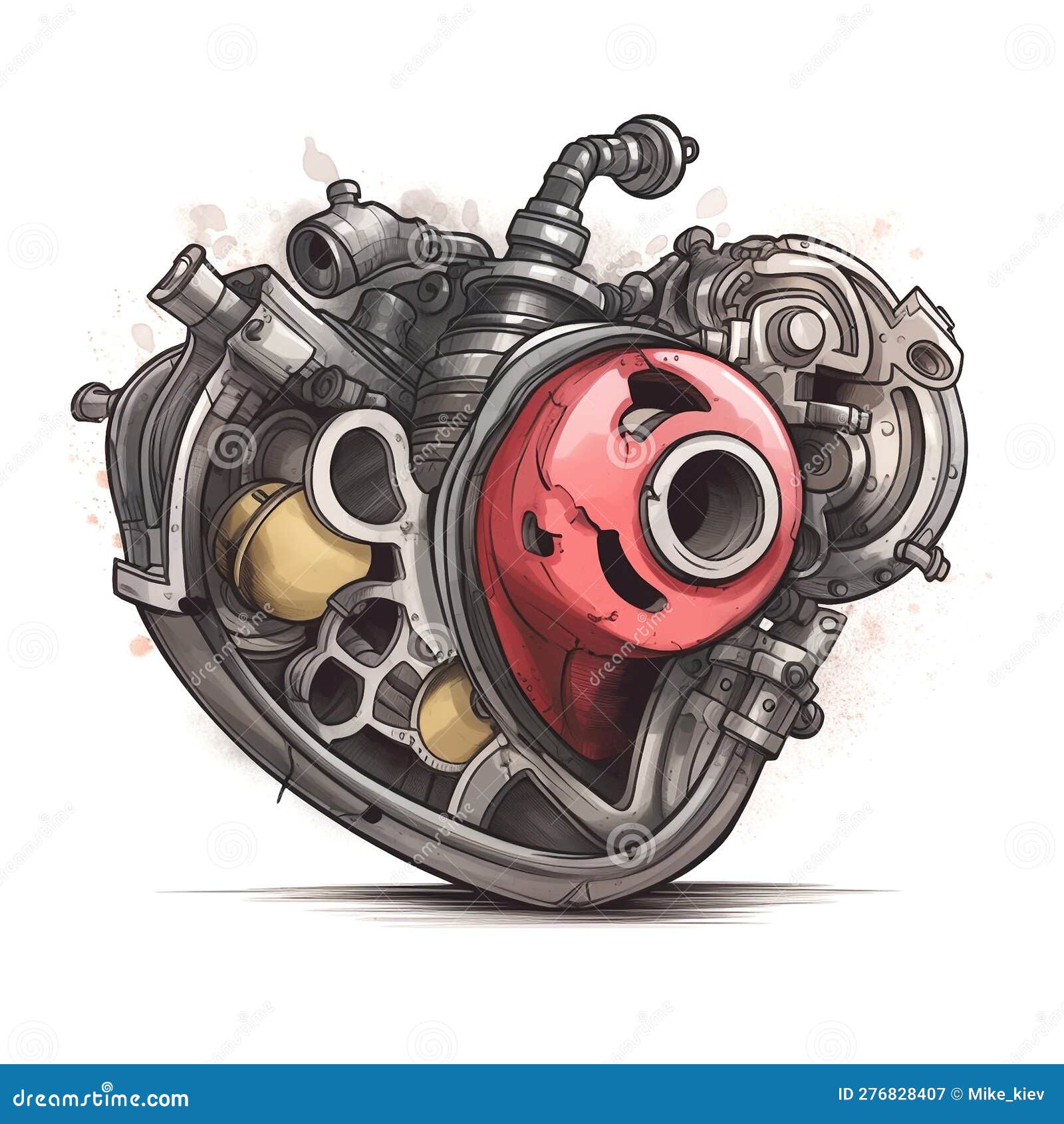 Heart Engine, Concept Art Royalty-Free Stock Image | CartoonDealer.com ...
