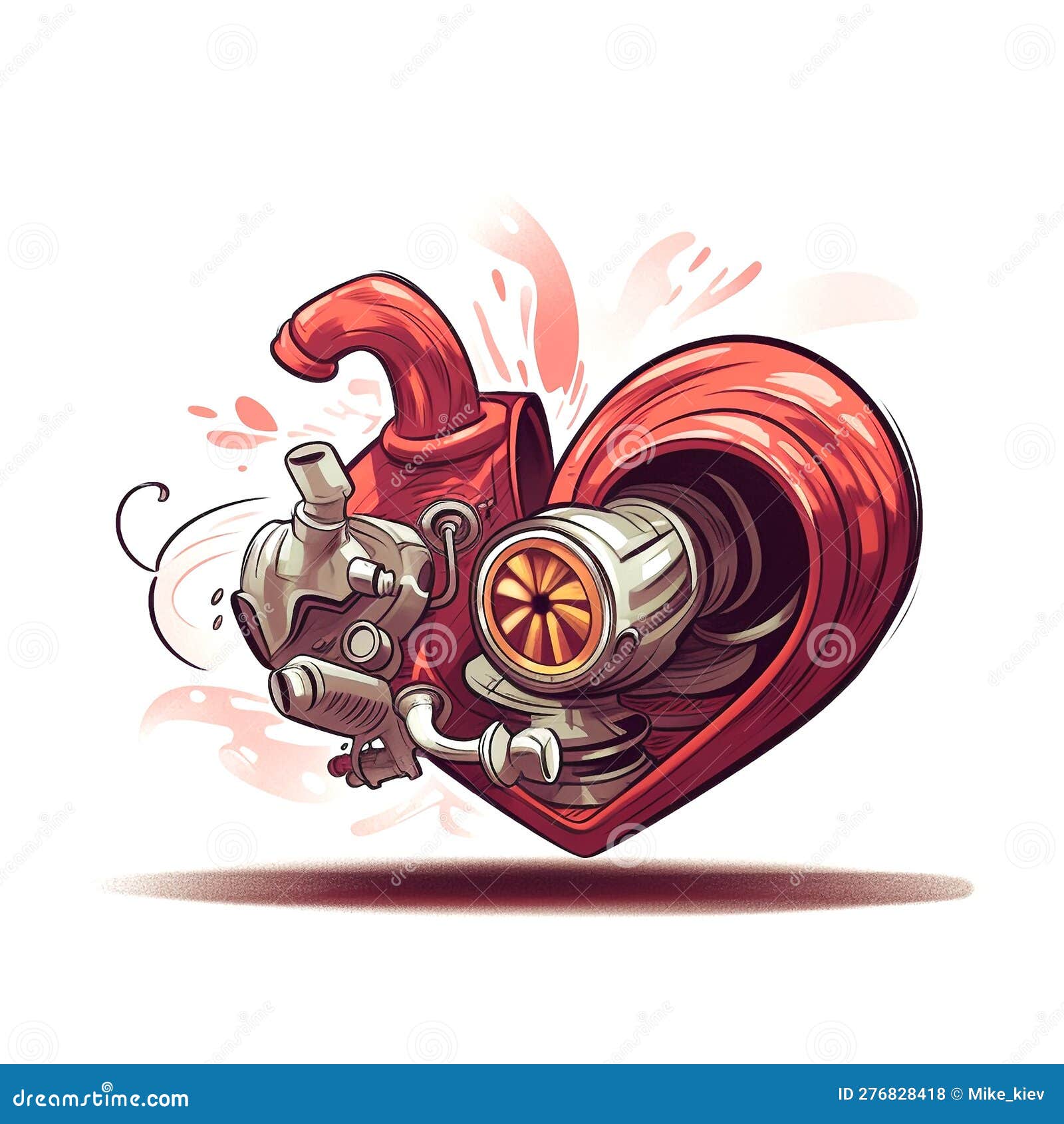 Heart Engine, Concept Art Royalty-Free Stock Image | CartoonDealer.com ...