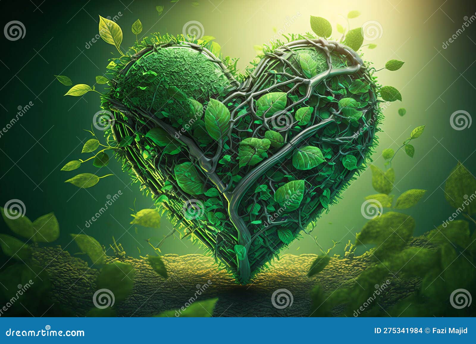 Heart,environmental Protection Concept,nature,Generative AI Stock ...