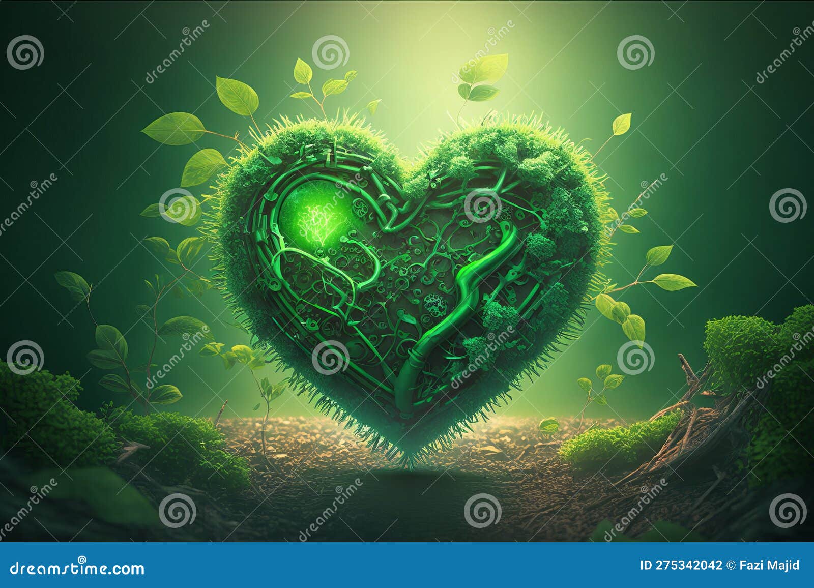 Heart,environmental Protection Concept,nature,Generative AI Stock Photo ...