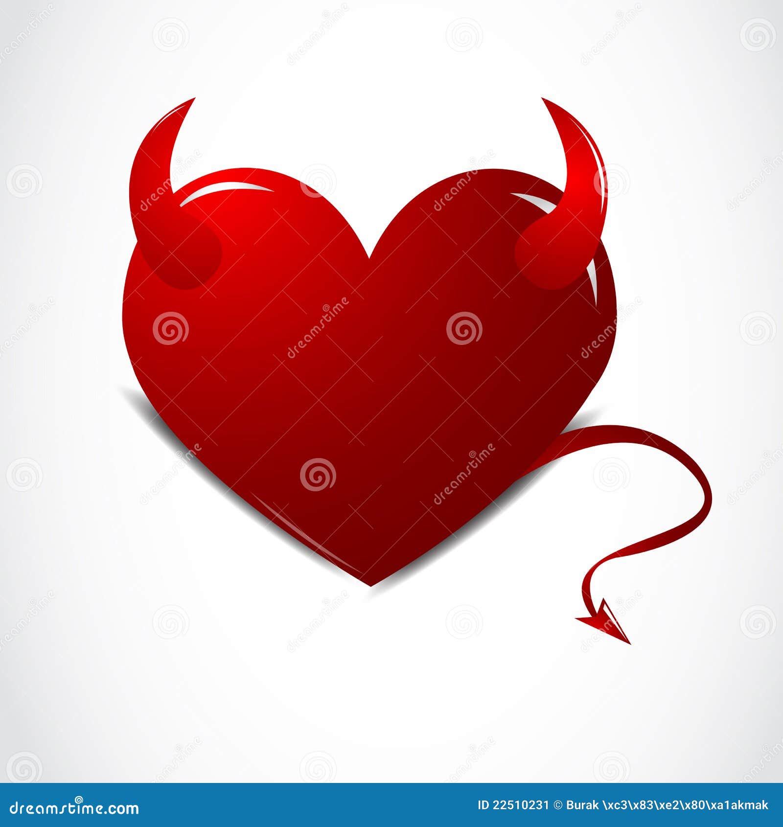 Heart of evil stock vector. Illustration of hate, trap - 22510231