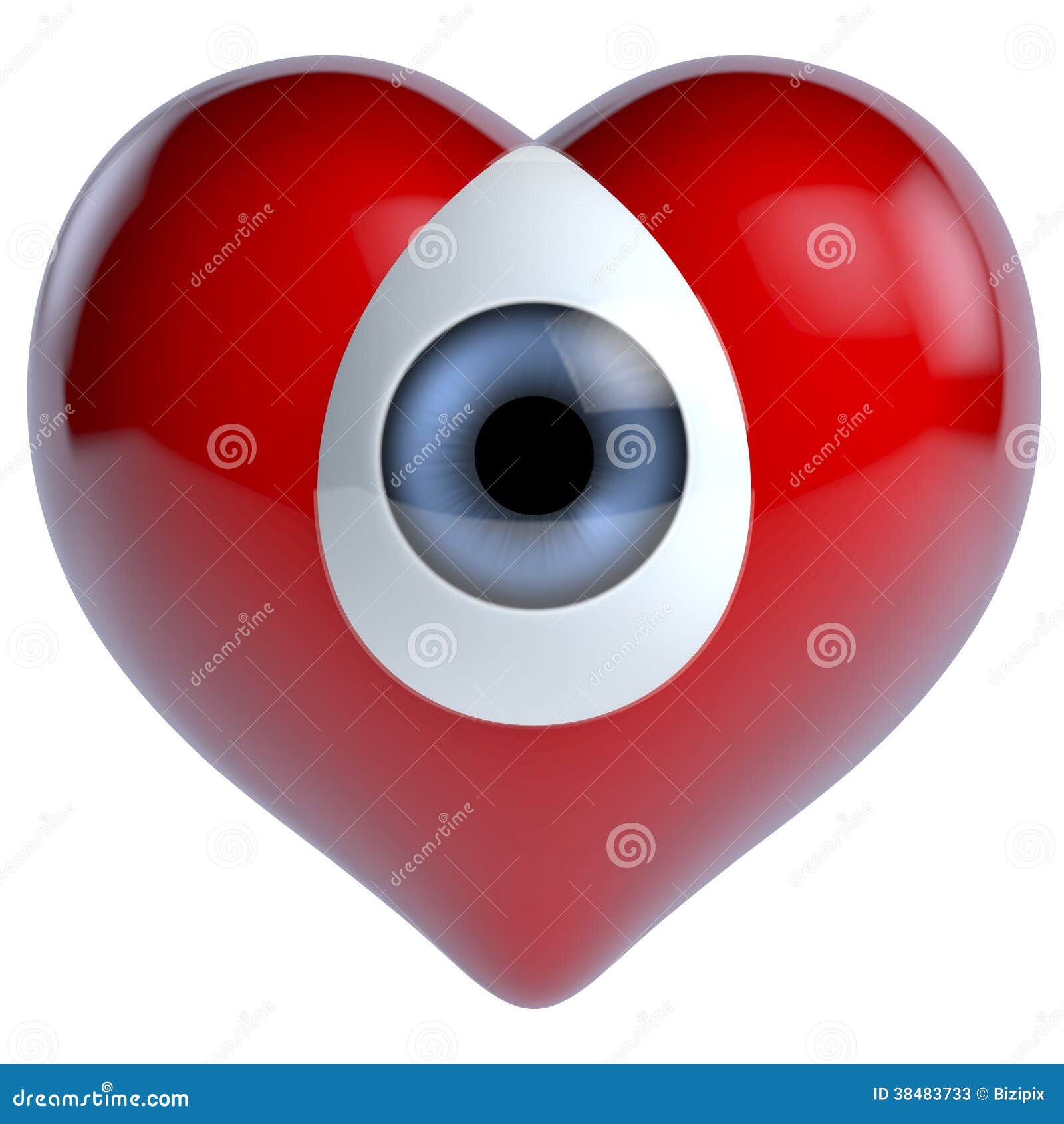 Heart eye composition stock illustration. Illustration of design - 38483733