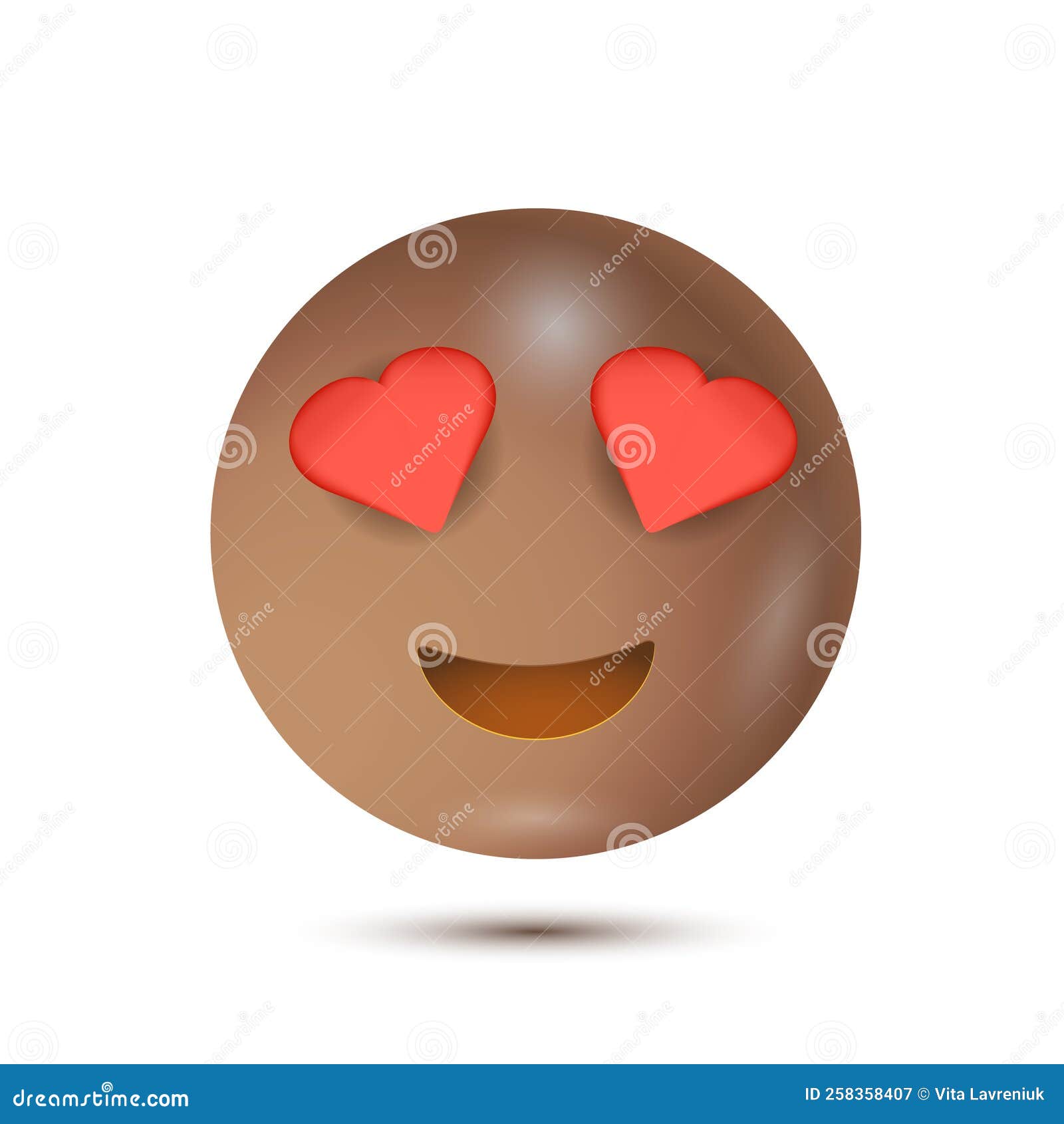 Realistic Emoticon. Isolated in White Background. Vector Emoji. Stock ...