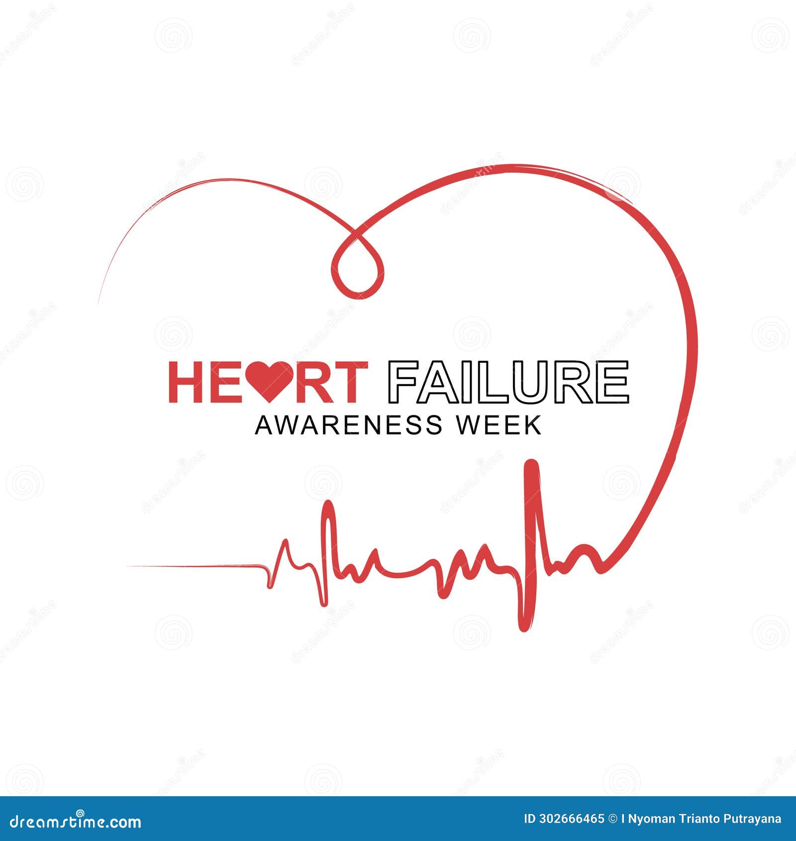 Heart Failure Awareness Week Background Cartoon Vector | CartoonDealer ...