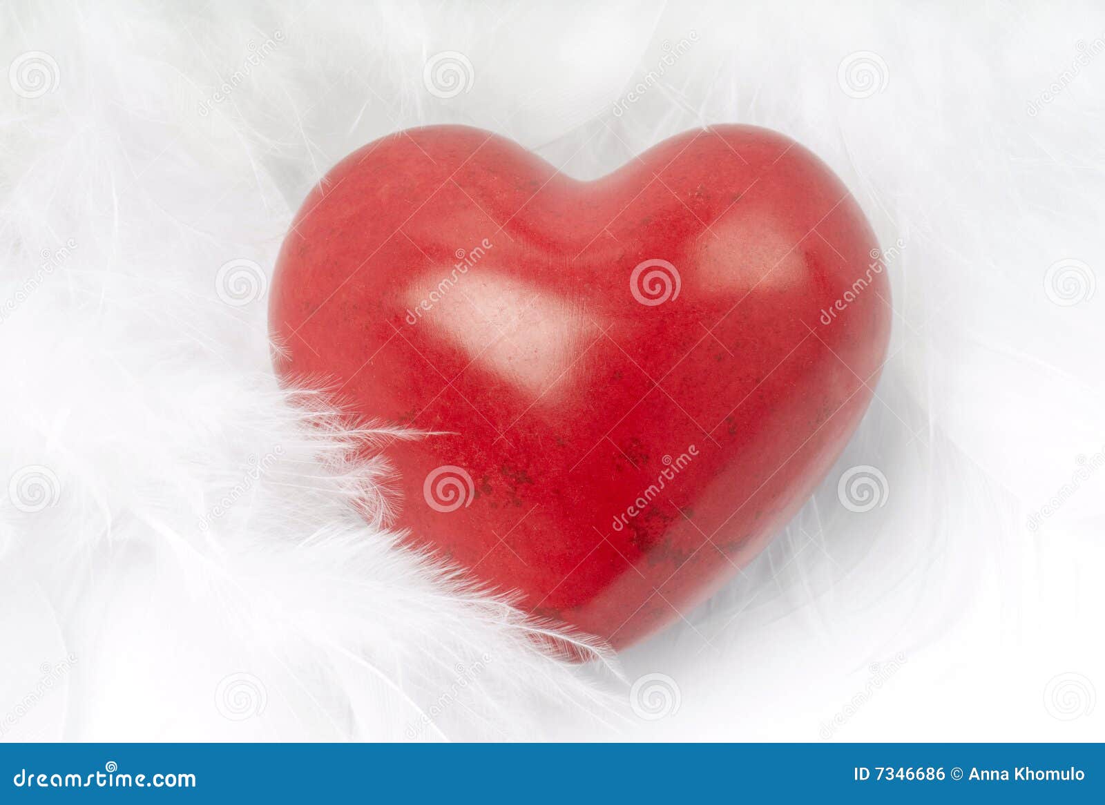 Heart and feather stock photo. Image of valentine, softness - 7346686