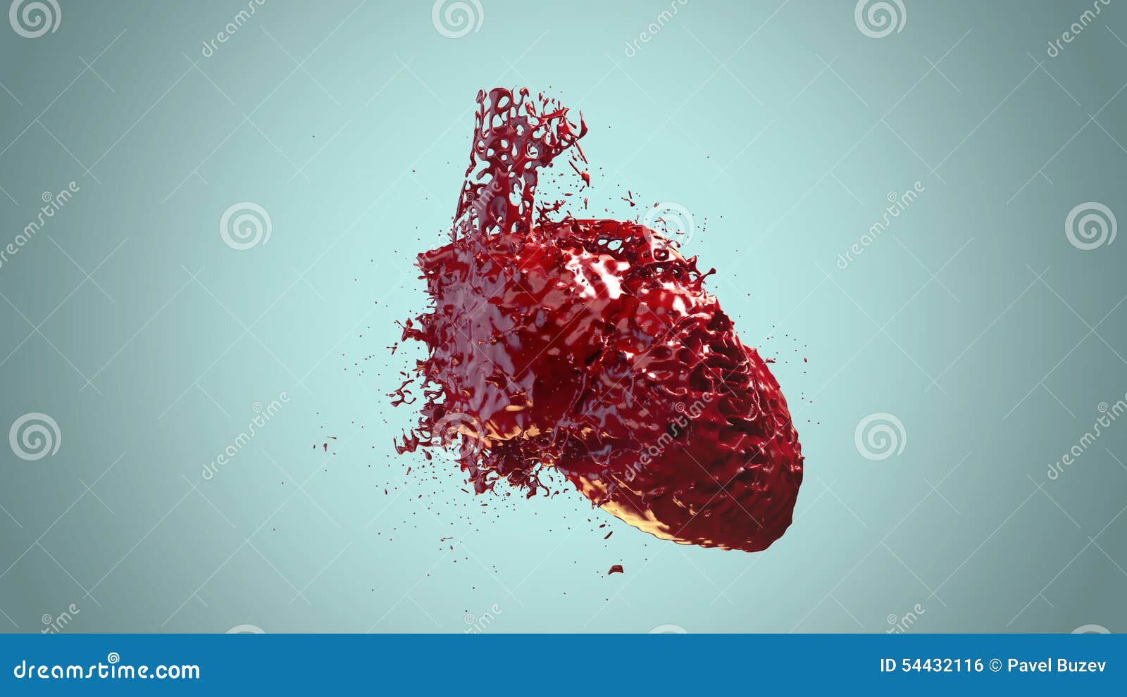 Heart filled blood stock illustration. Illustration of artery - 54432116