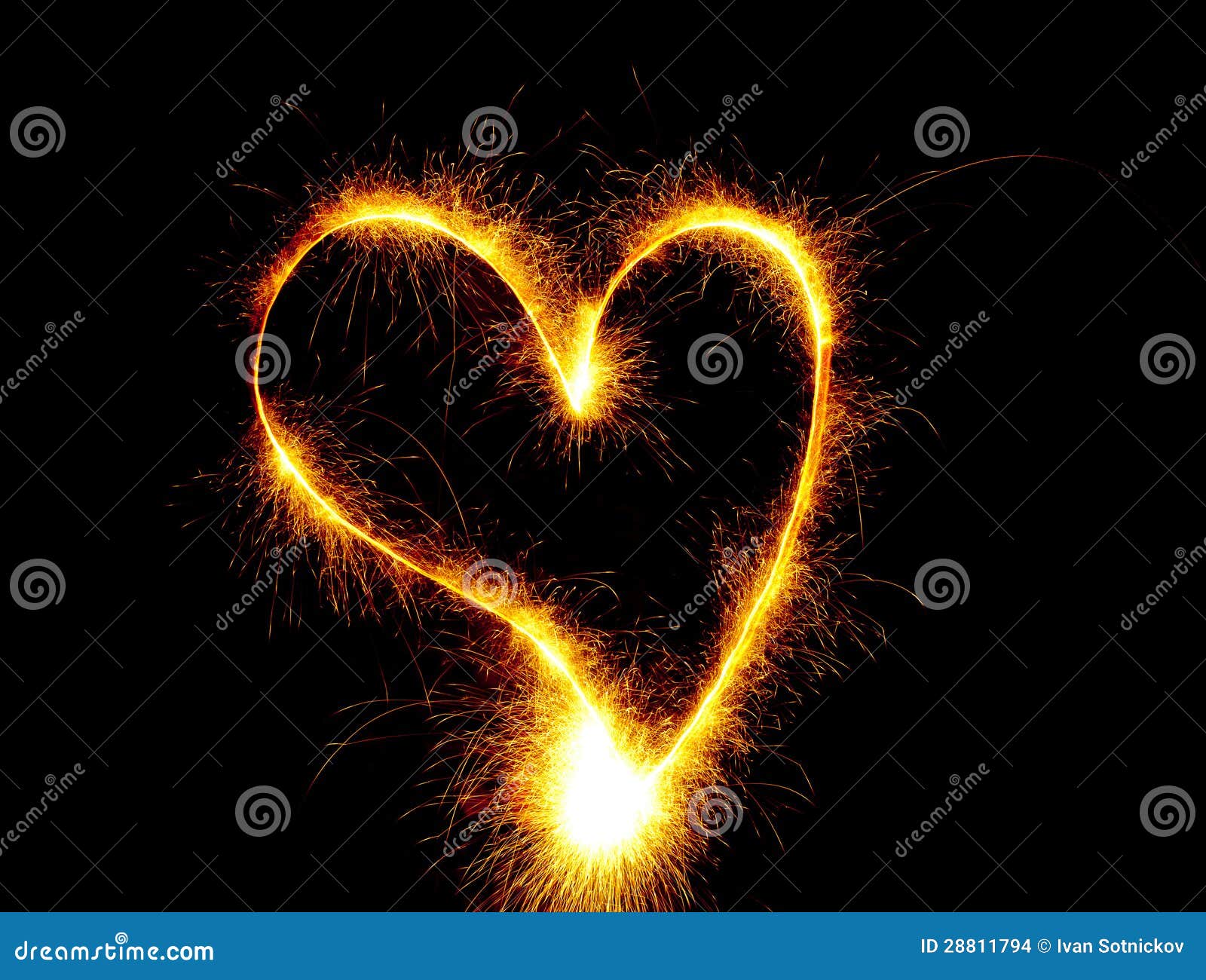 Heart fire stock photo. Image of heart, isolated, sparks - 28811794
