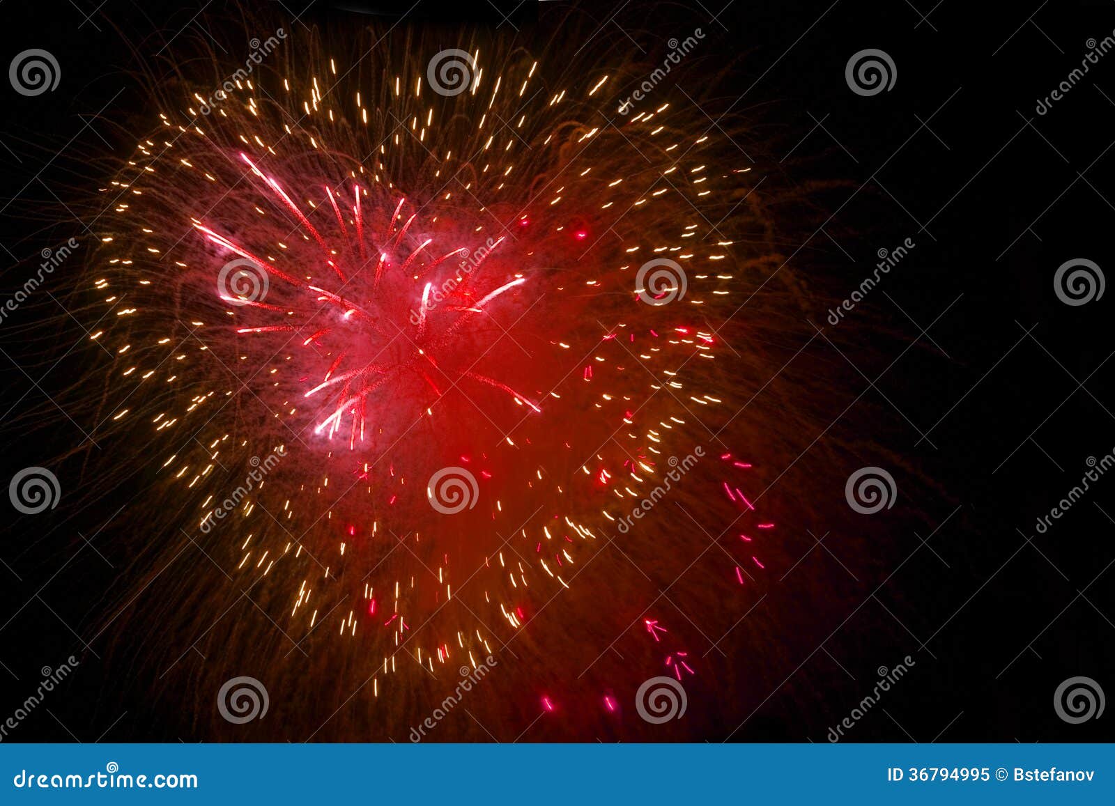 Heart fireworks stock image. Image of evening, happy - 36794995
