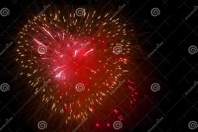 Heart fireworks stock image. Image of evening, happy - 36794995