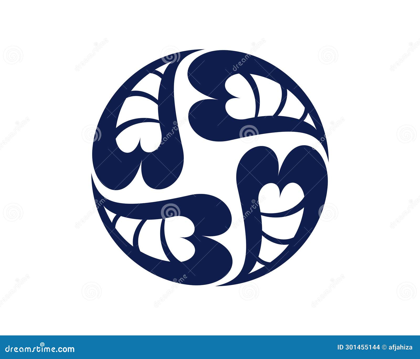 Heart Fish Logo Icon Template Stock Vector - Illustration of charity ...