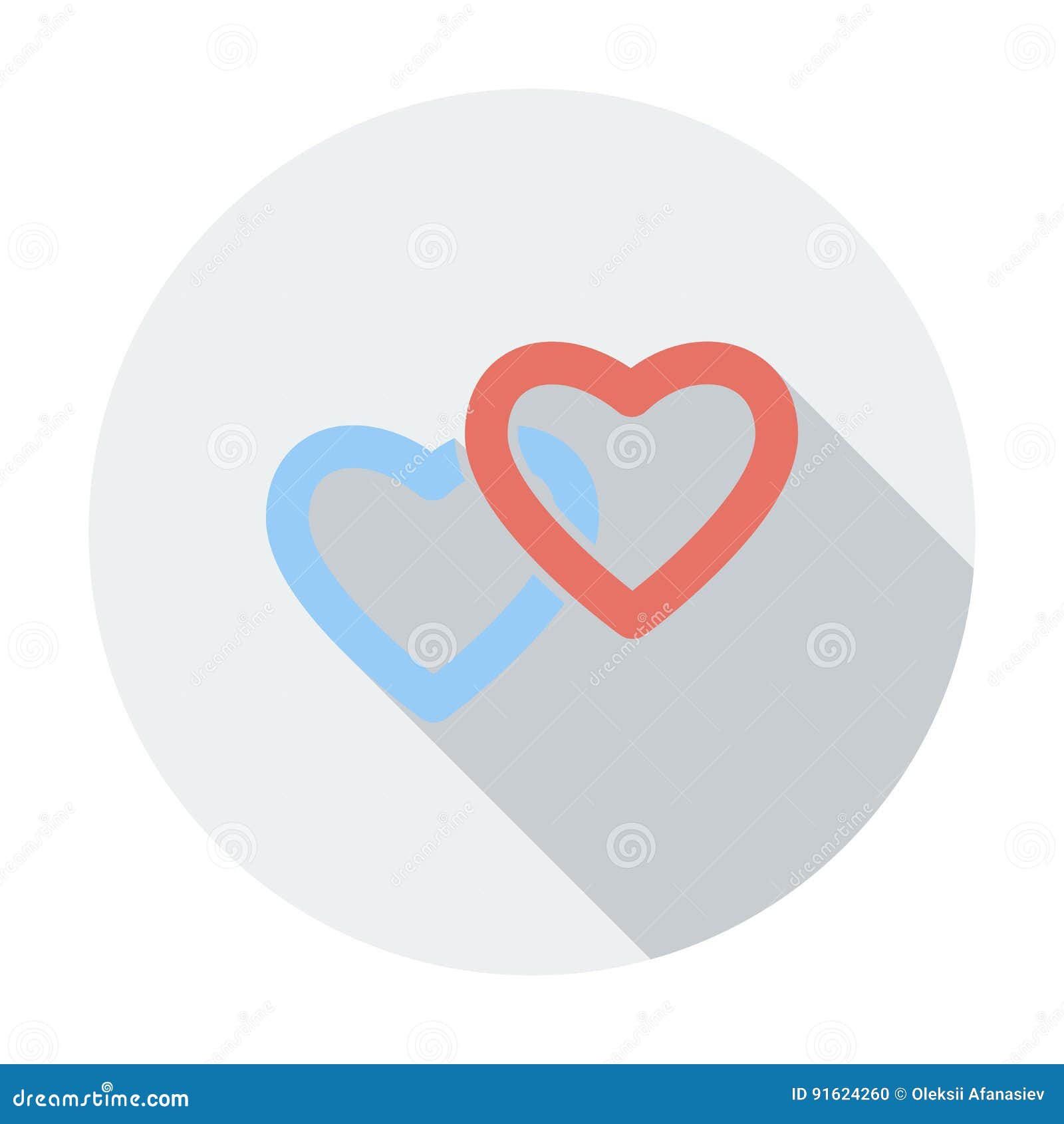 Heart flat icon stock vector. Illustration of amour, holiday - 91624260