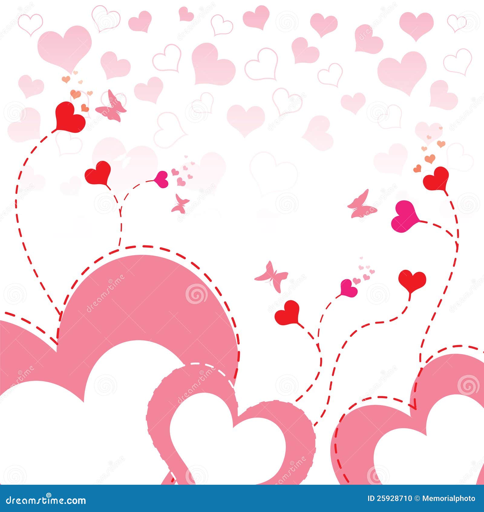 Heart flower background stock vector. Illustration of festival - 25928710