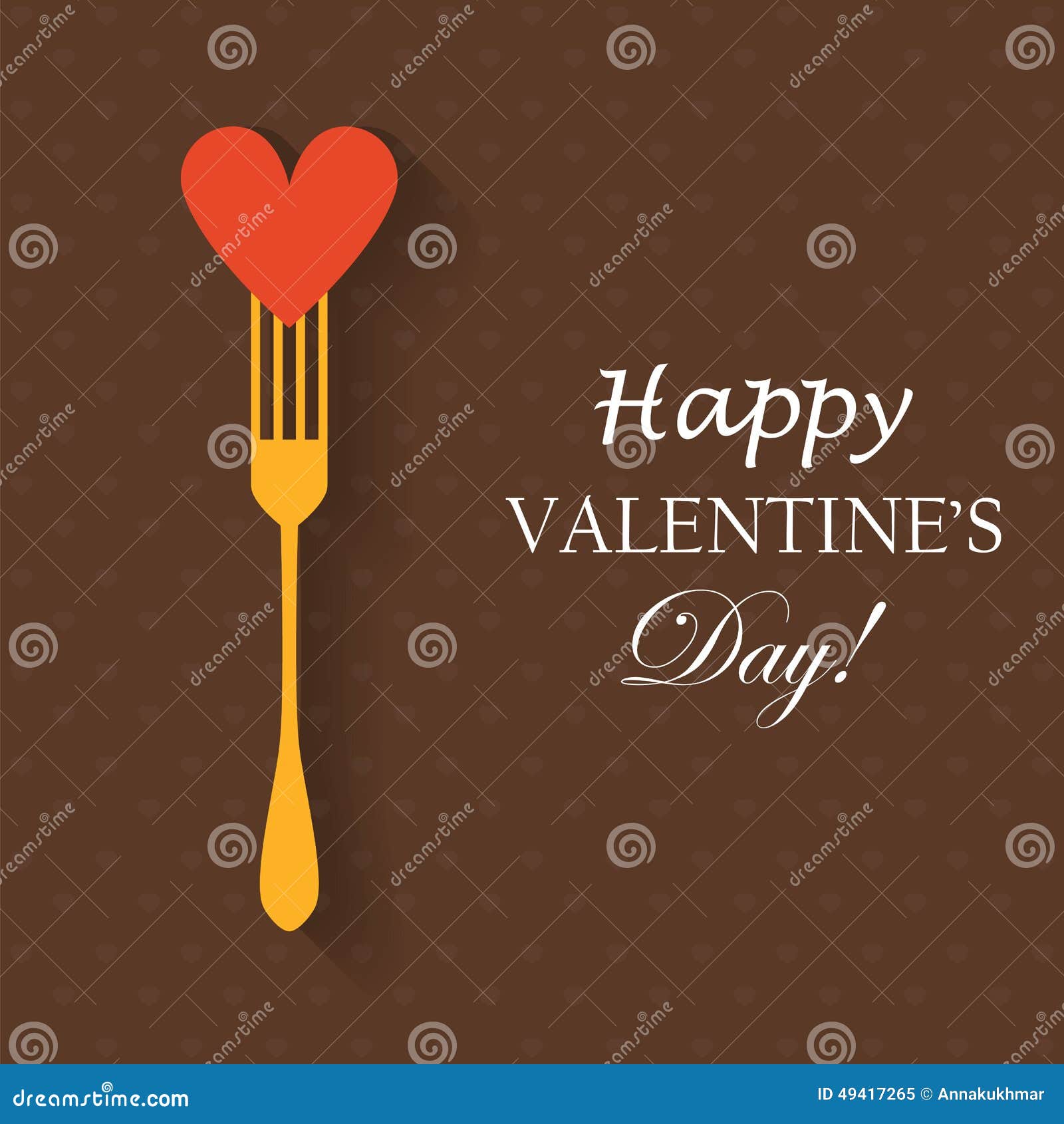 Heart and fork stock vector. Illustration of cutlery - 49417265