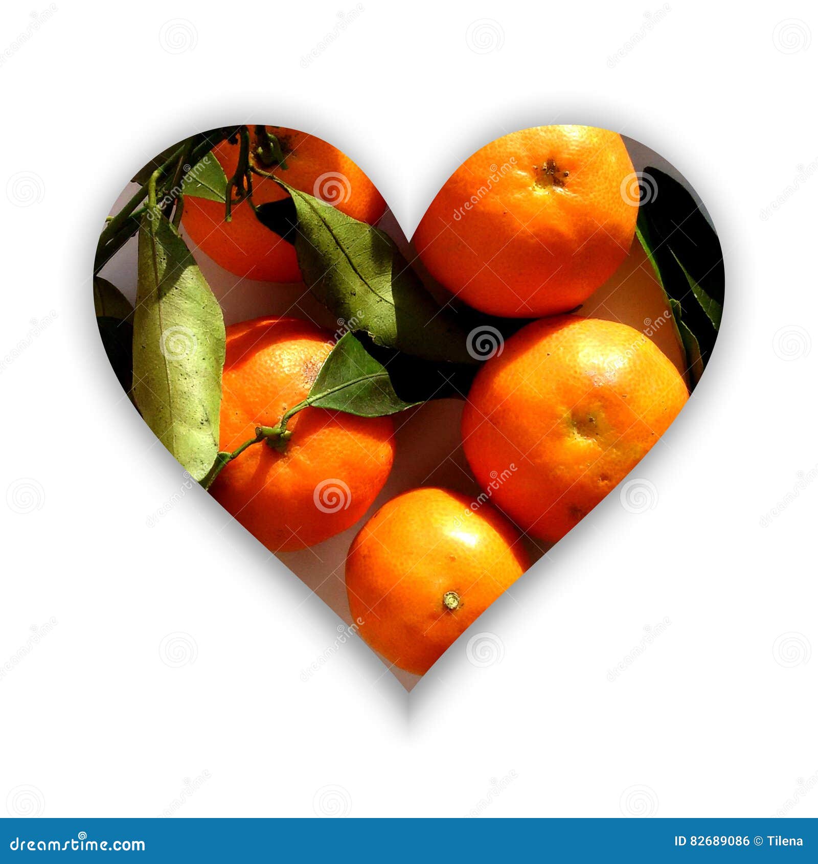 Heart Form Full of Tangerines Stock Photo - Image of celebrate, cooking ...
